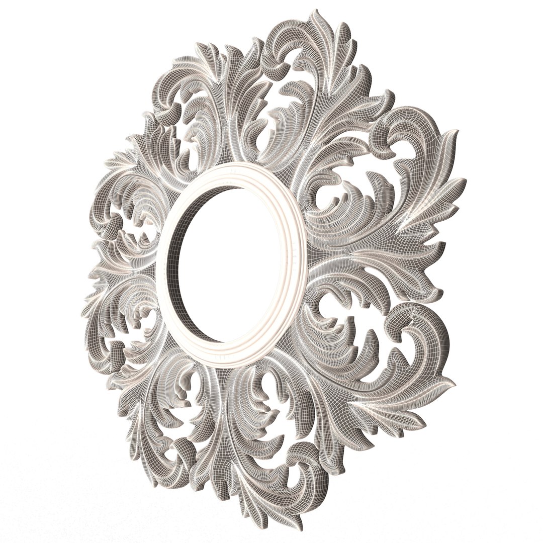 Classic Round Mirror 3D model - TurboSquid 1765561