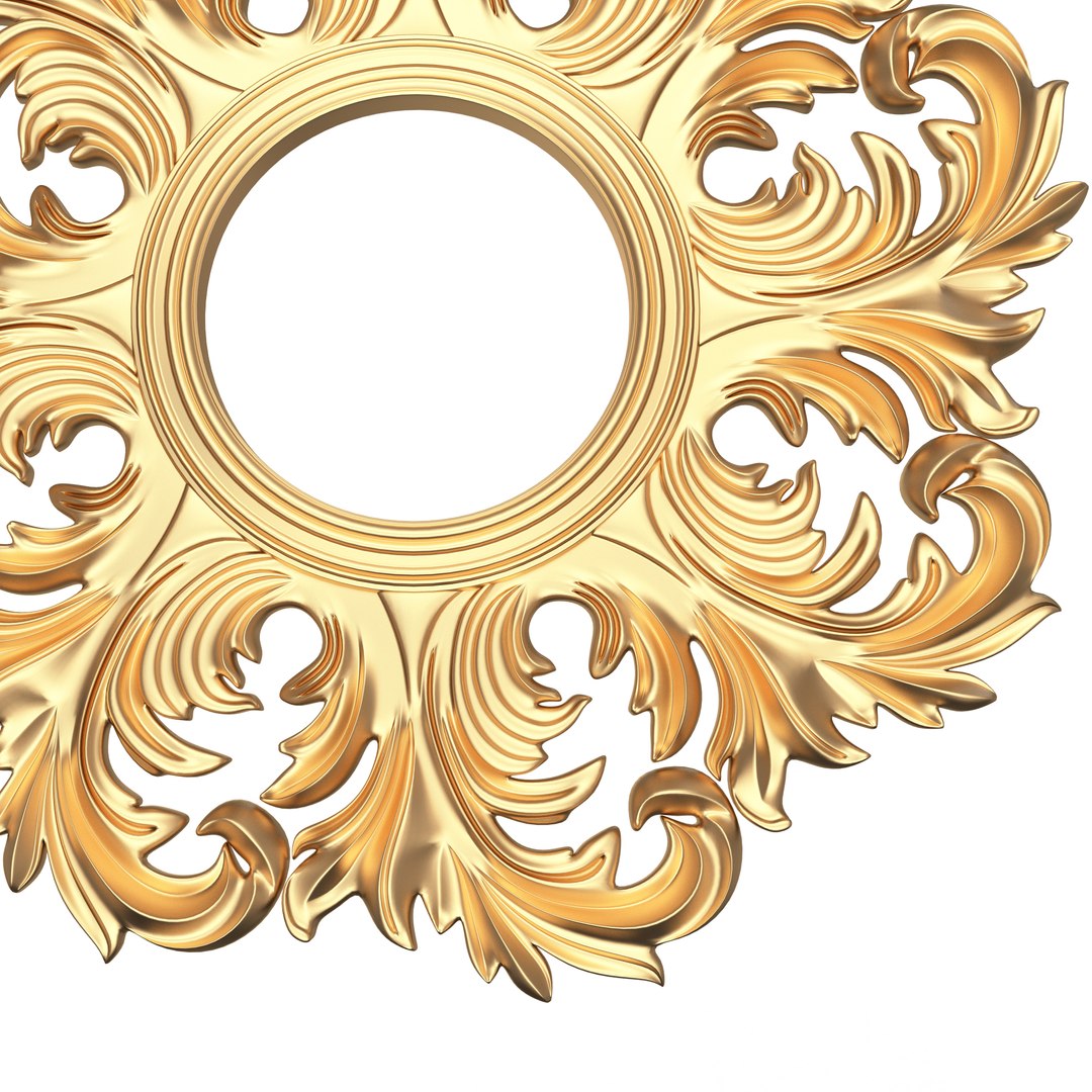 Classic Round Mirror 3D model - TurboSquid 1765561