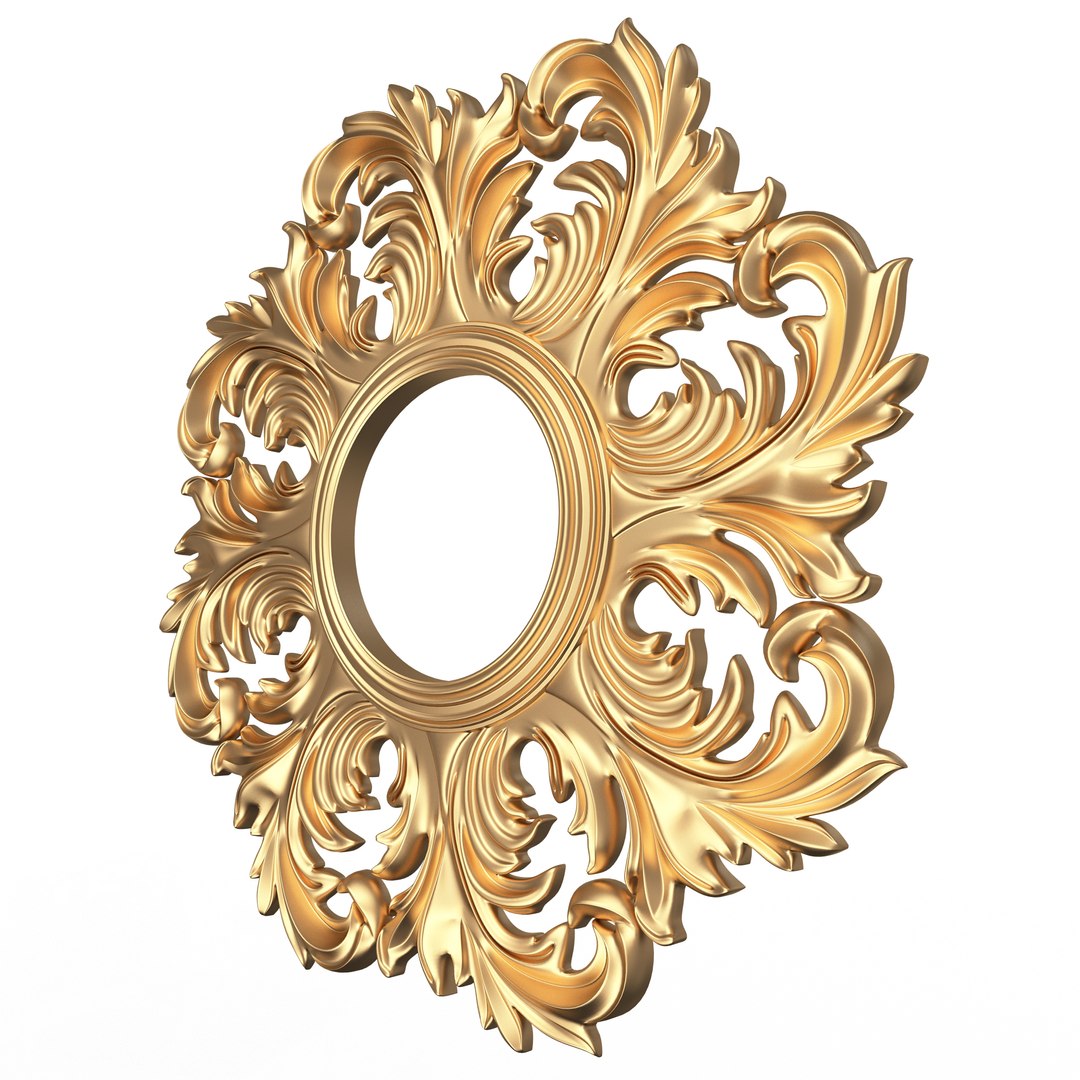 Classic Round Mirror 3D model - TurboSquid 1765561
