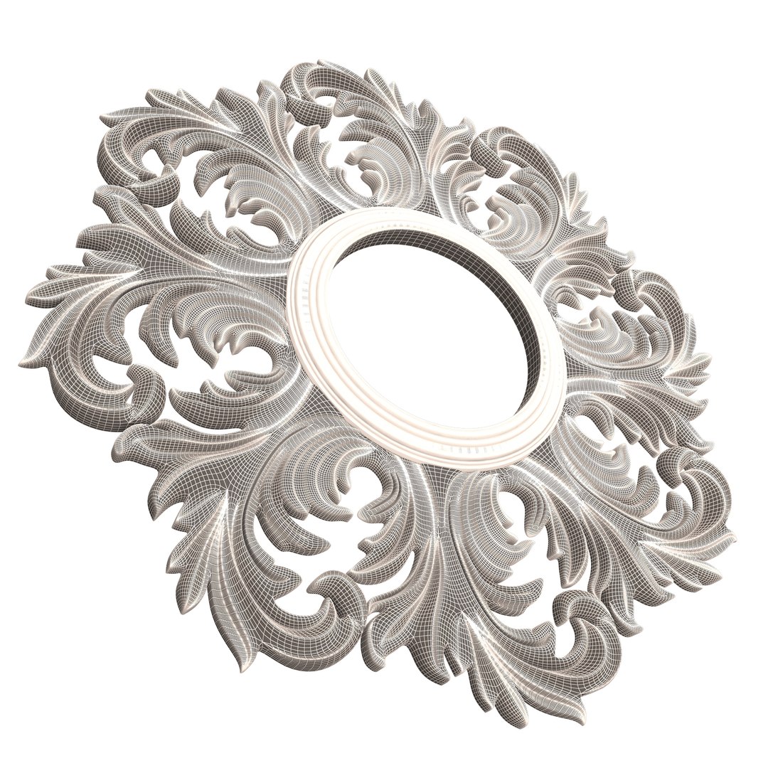 Classic Round Mirror 3D model - TurboSquid 1765561