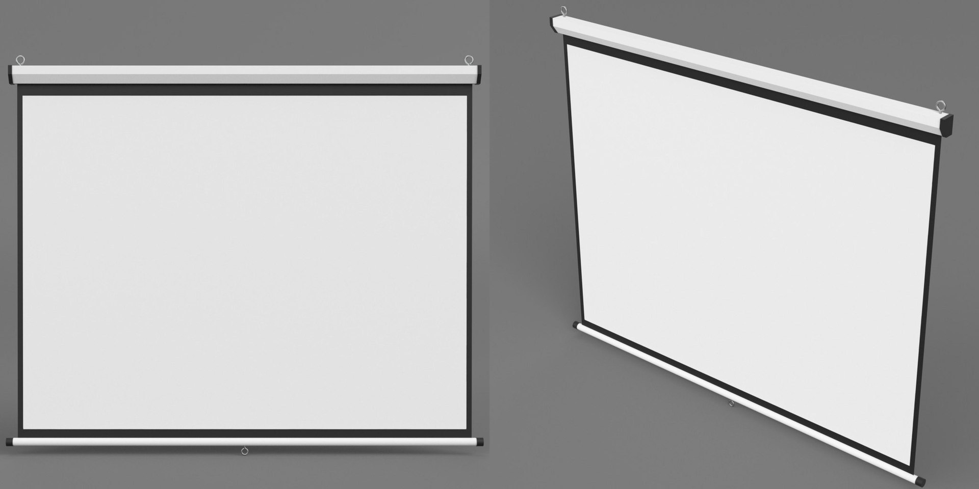 3D Model Hanging Projection Screen - TurboSquid 1588634