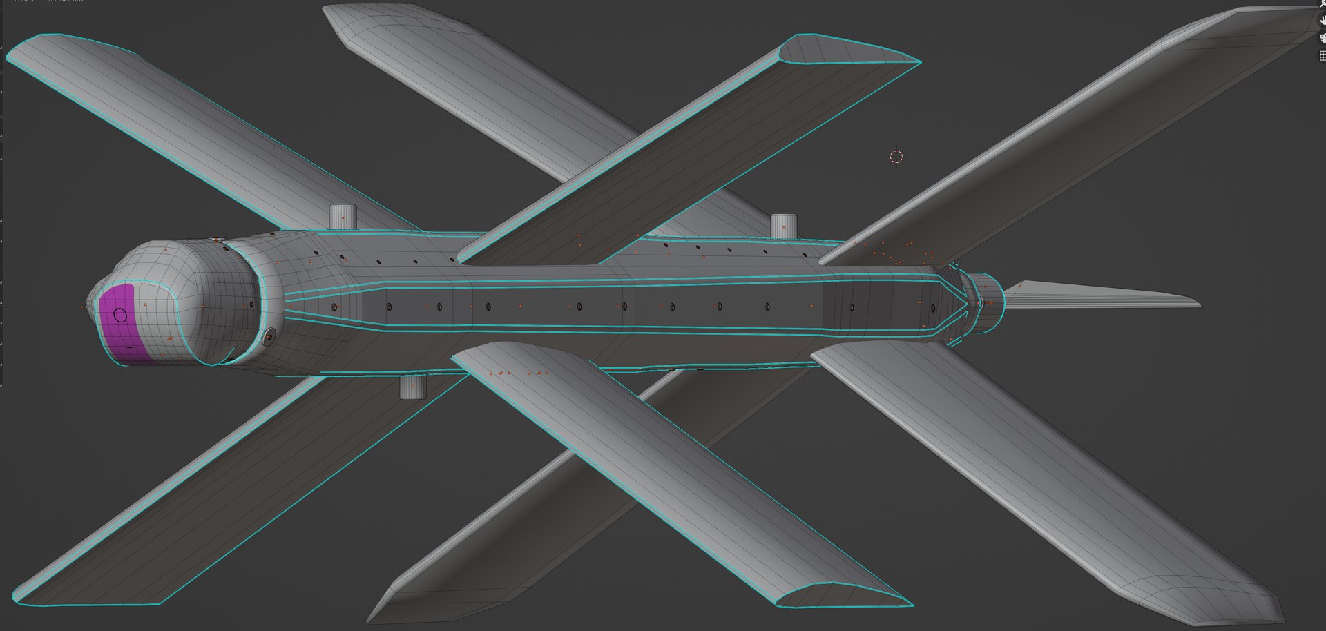 ZALA Lancet Kamikadze Drone Early Version 3D - TurboSquid 1999426