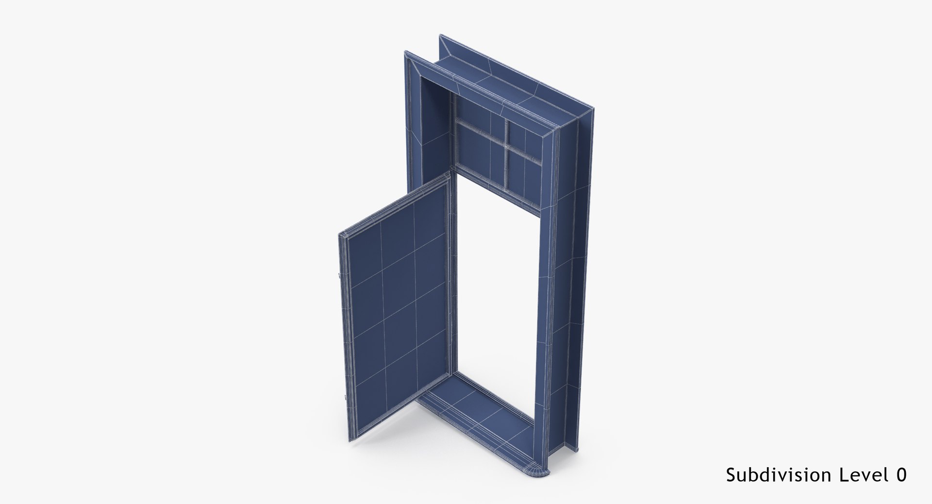 Classic Window 03 Open 3D Model - TurboSquid 1214432