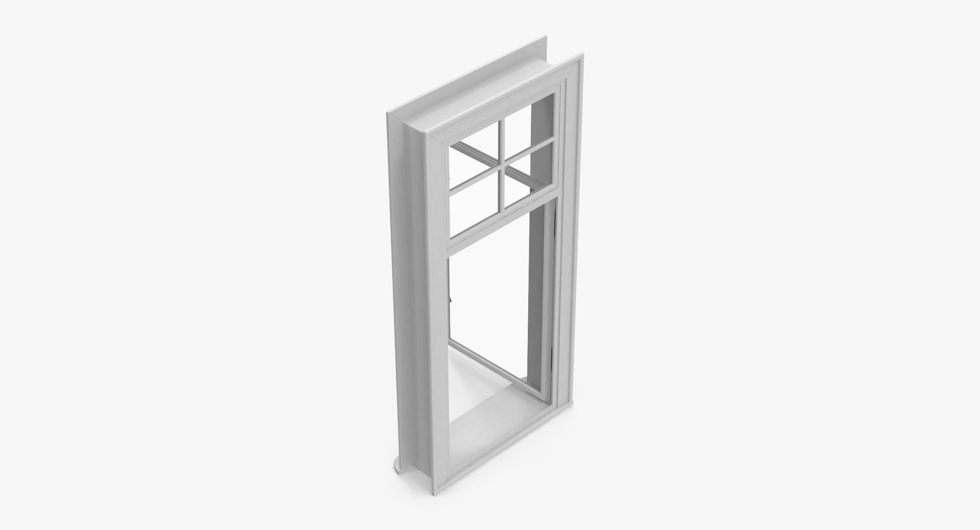 Classic Window 03 Open 3D Model - TurboSquid 1214432