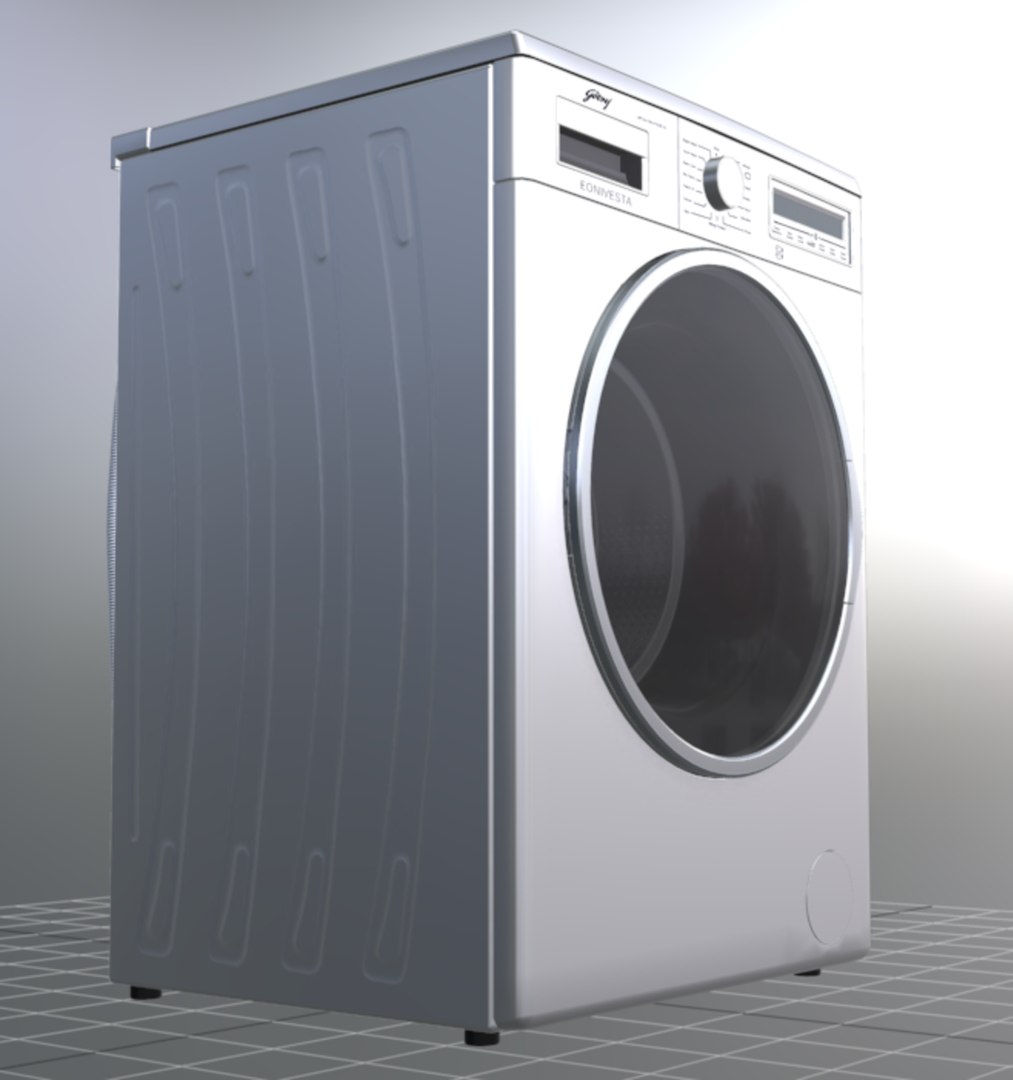 3D Godrej 8 Kg Fully-Automatic Front Loading Washing Machine 5 Star ...