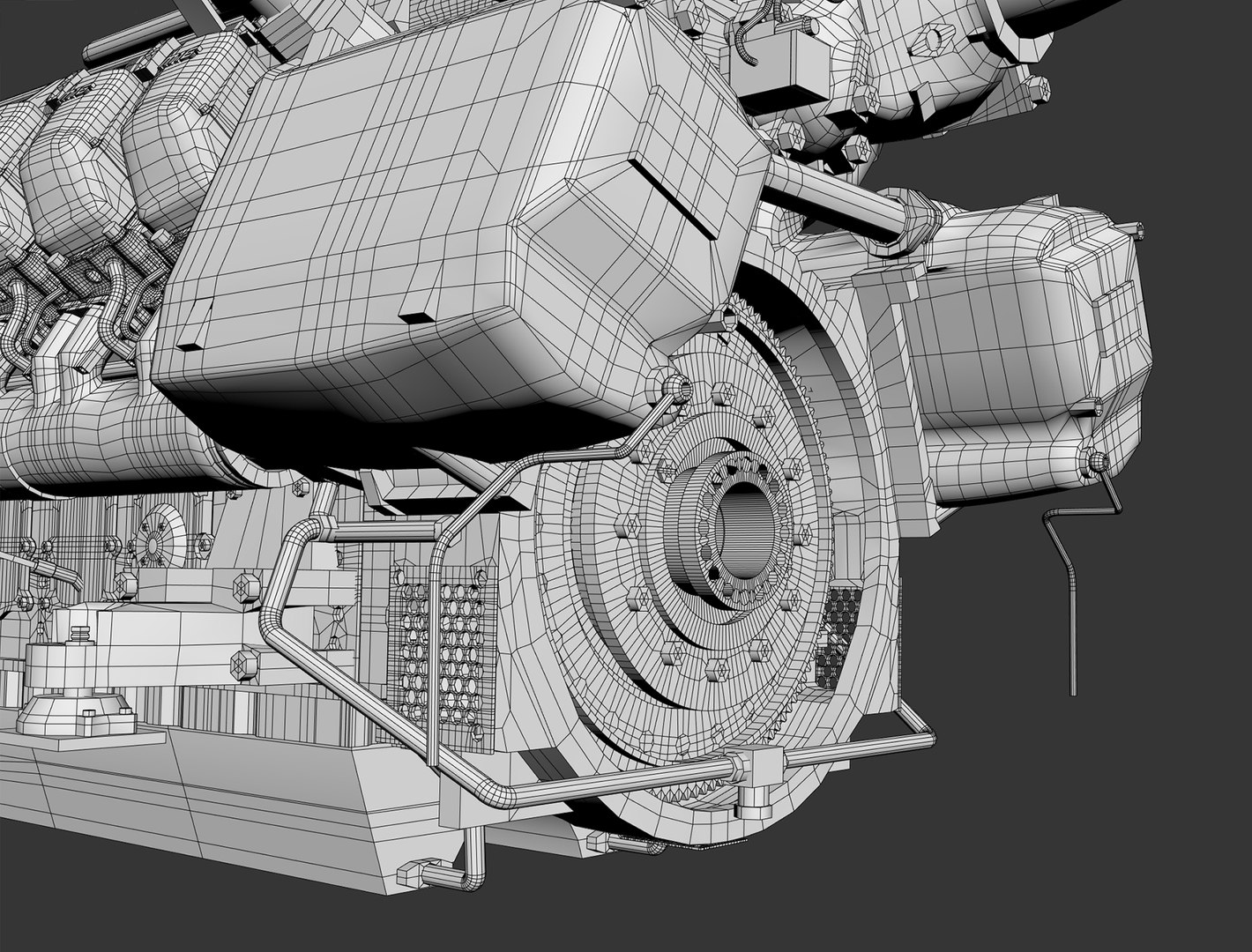 3D yacht marine engine - TurboSquid 1356125