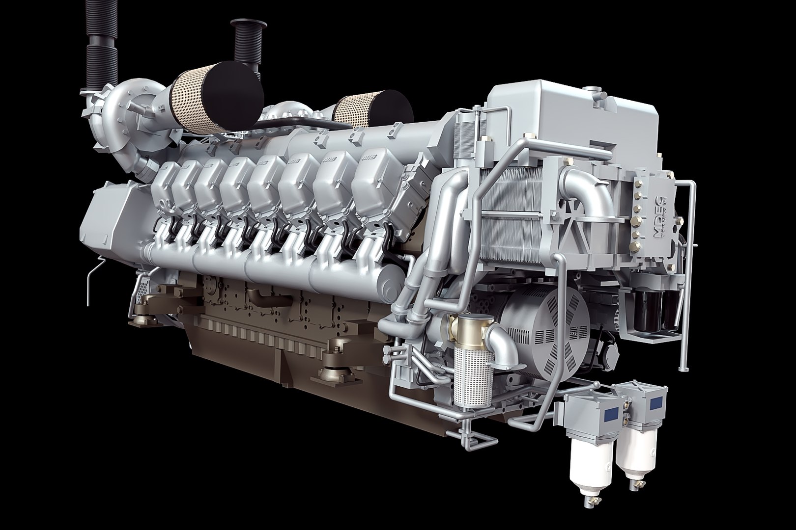 3D yacht marine engine - TurboSquid 1356125