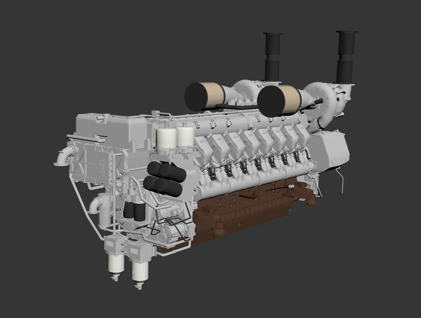 3D yacht marine engine - TurboSquid 1356125