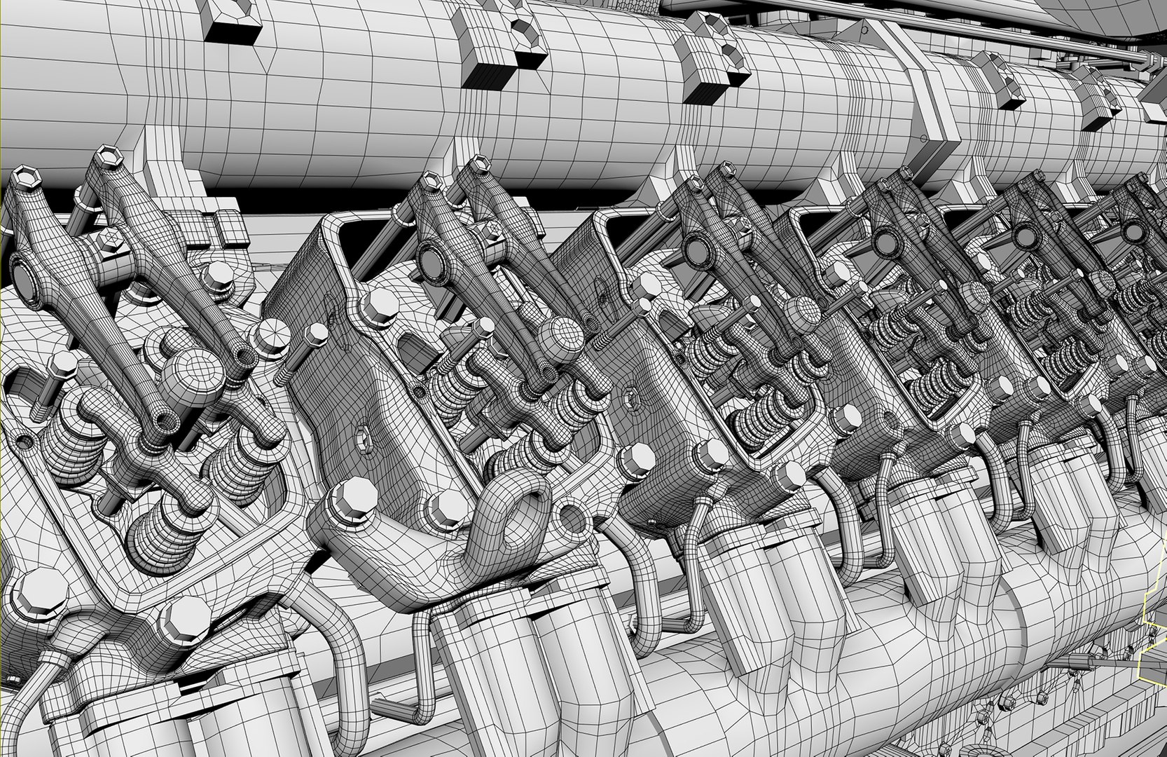 3D yacht marine engine - TurboSquid 1356125