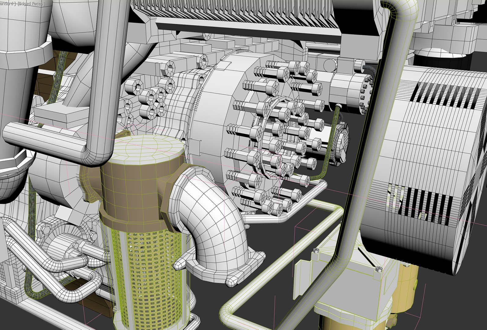 3D yacht marine engine - TurboSquid 1356125