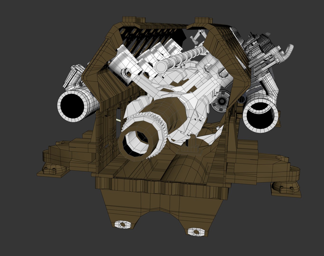 3D yacht marine engine - TurboSquid 1356125