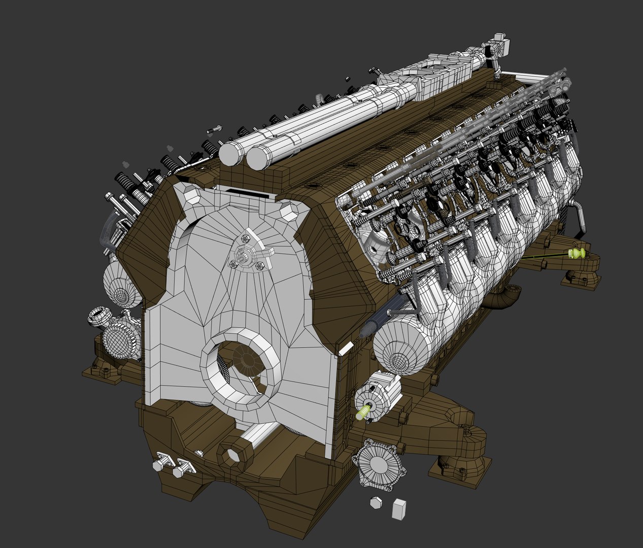 3D yacht marine engine - TurboSquid 1356125