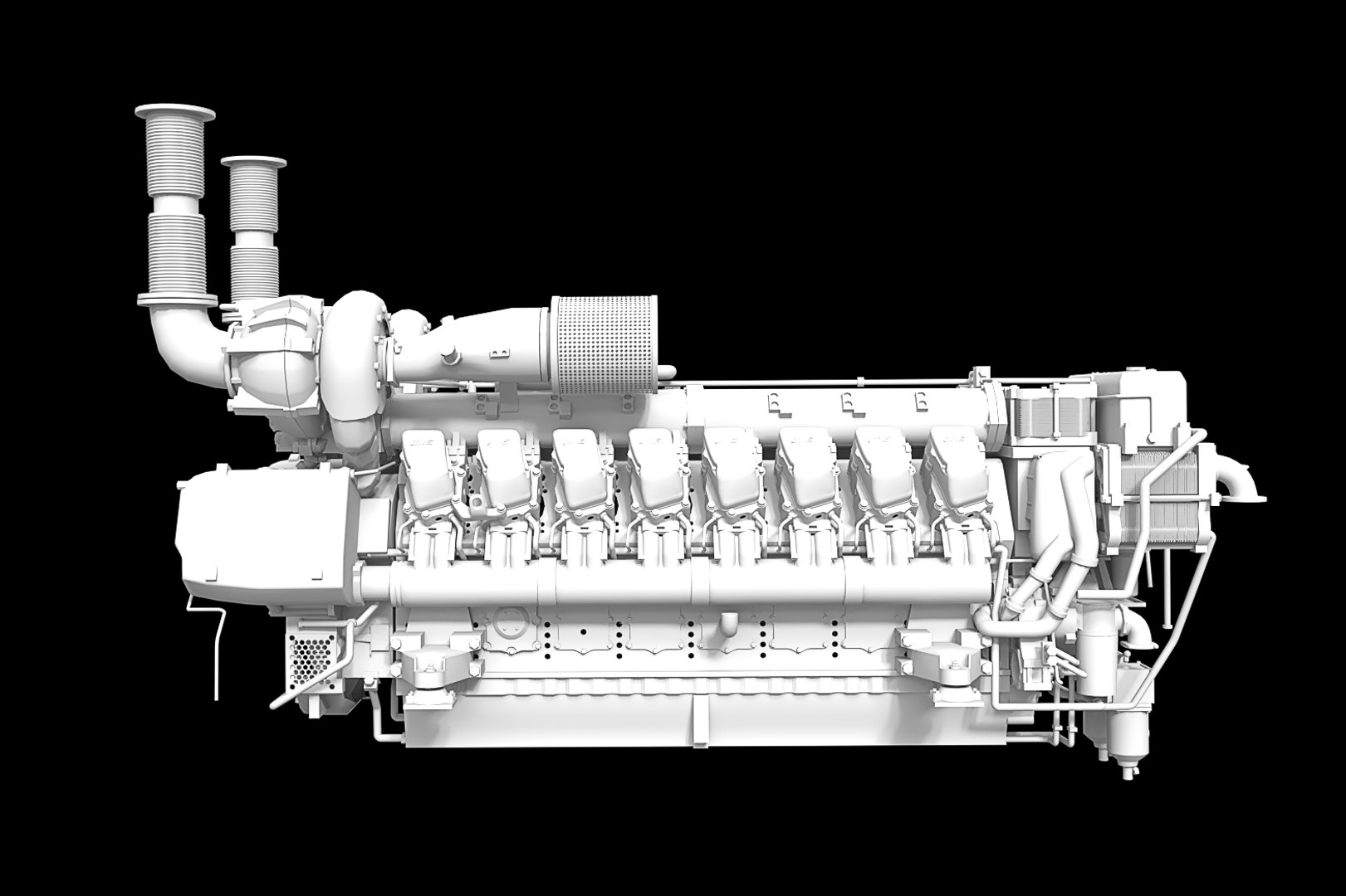 3D yacht marine engine - TurboSquid 1356125