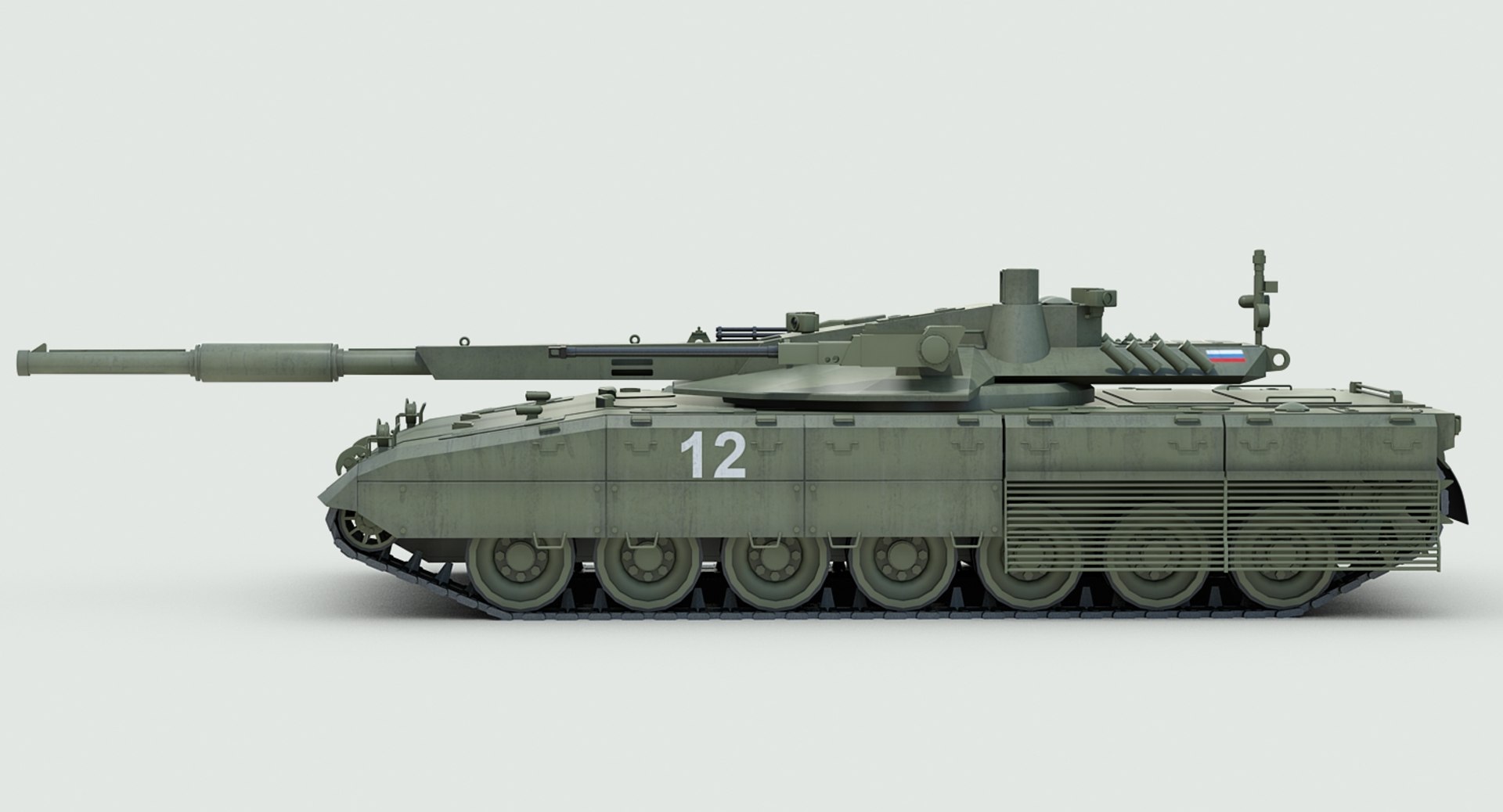 Russian T14 Armata Battle Tank 3d 3ds
