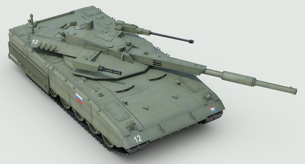 russian t14 armata battle tank 3d 3ds