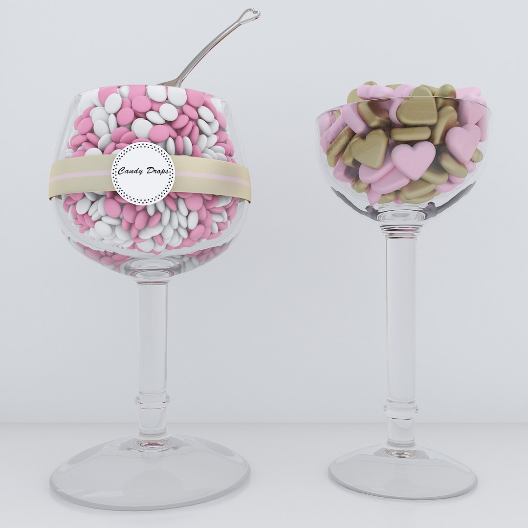 Polka Dots Candy Bar 3D Model - TurboSquid 1913475