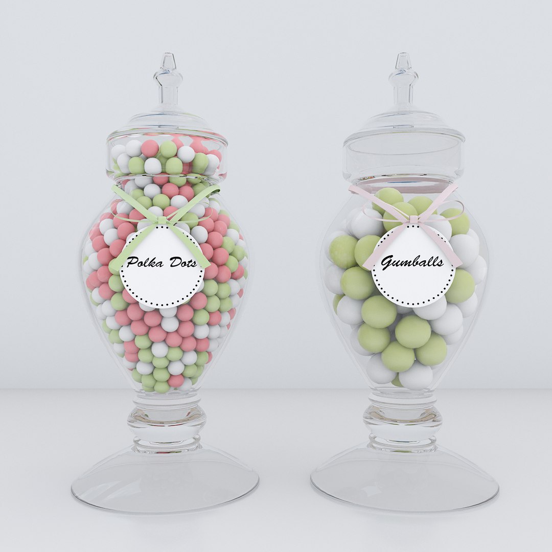 Polka Dots Candy Bar 3D Model - TurboSquid 1913475