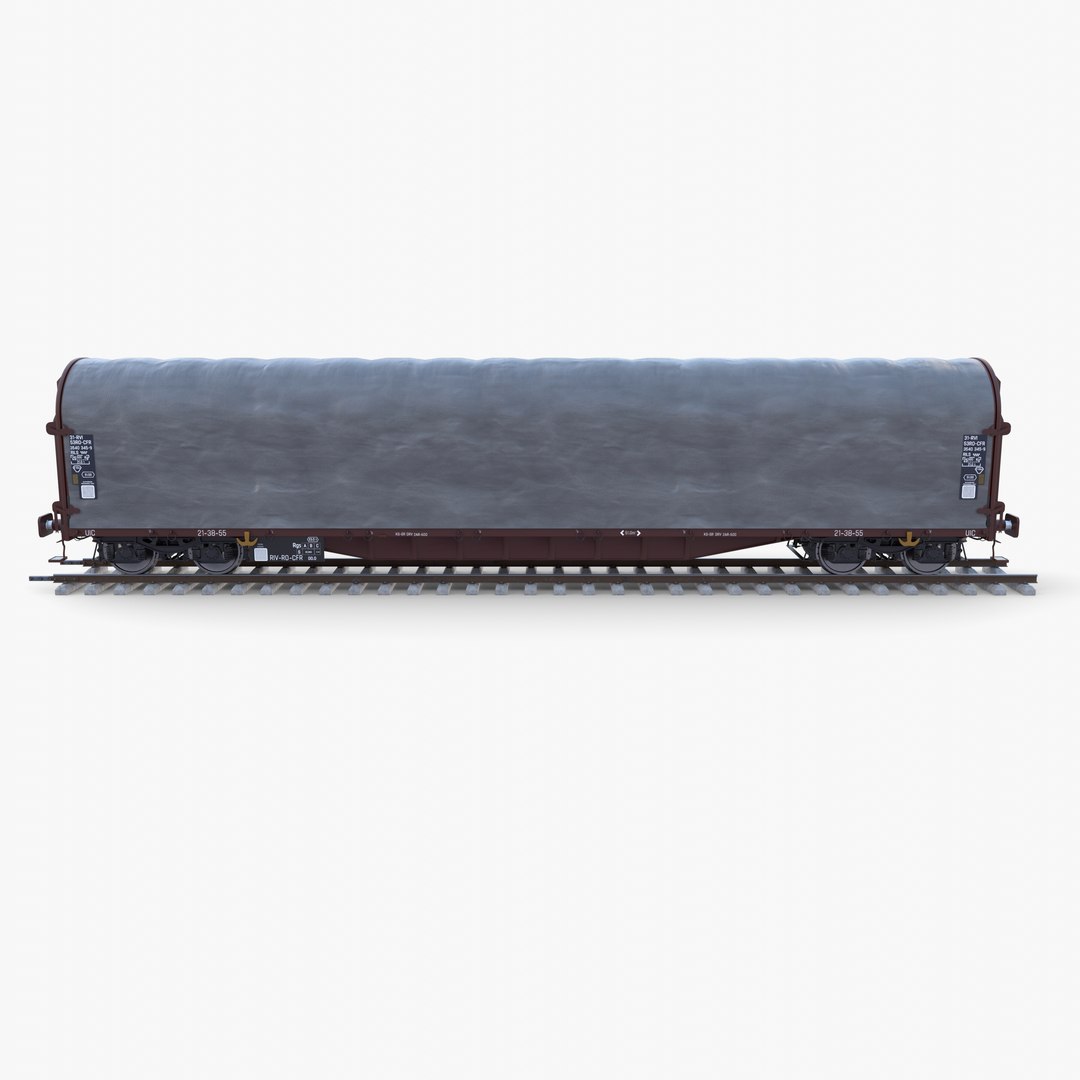 3D CFR Sliding Tarp Rail Car V1 Model - TurboSquid 2261914