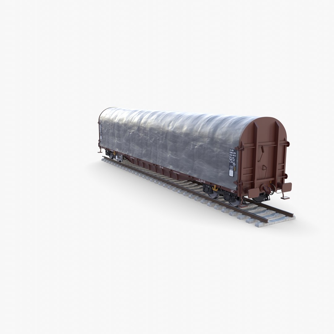 3D CFR Sliding Tarp Rail Car V1 Model - TurboSquid 2261914