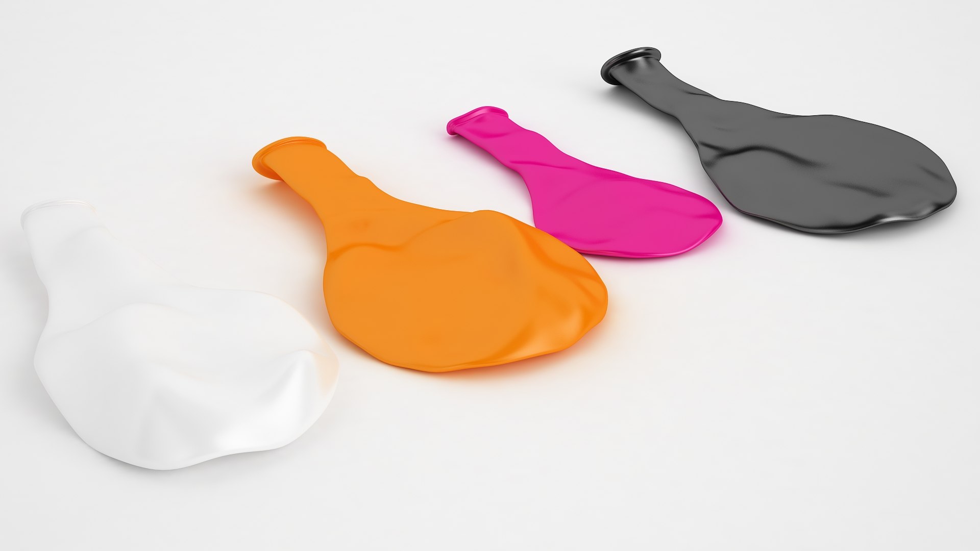 3D Flat Balloon Ball - TurboSquid 1474231