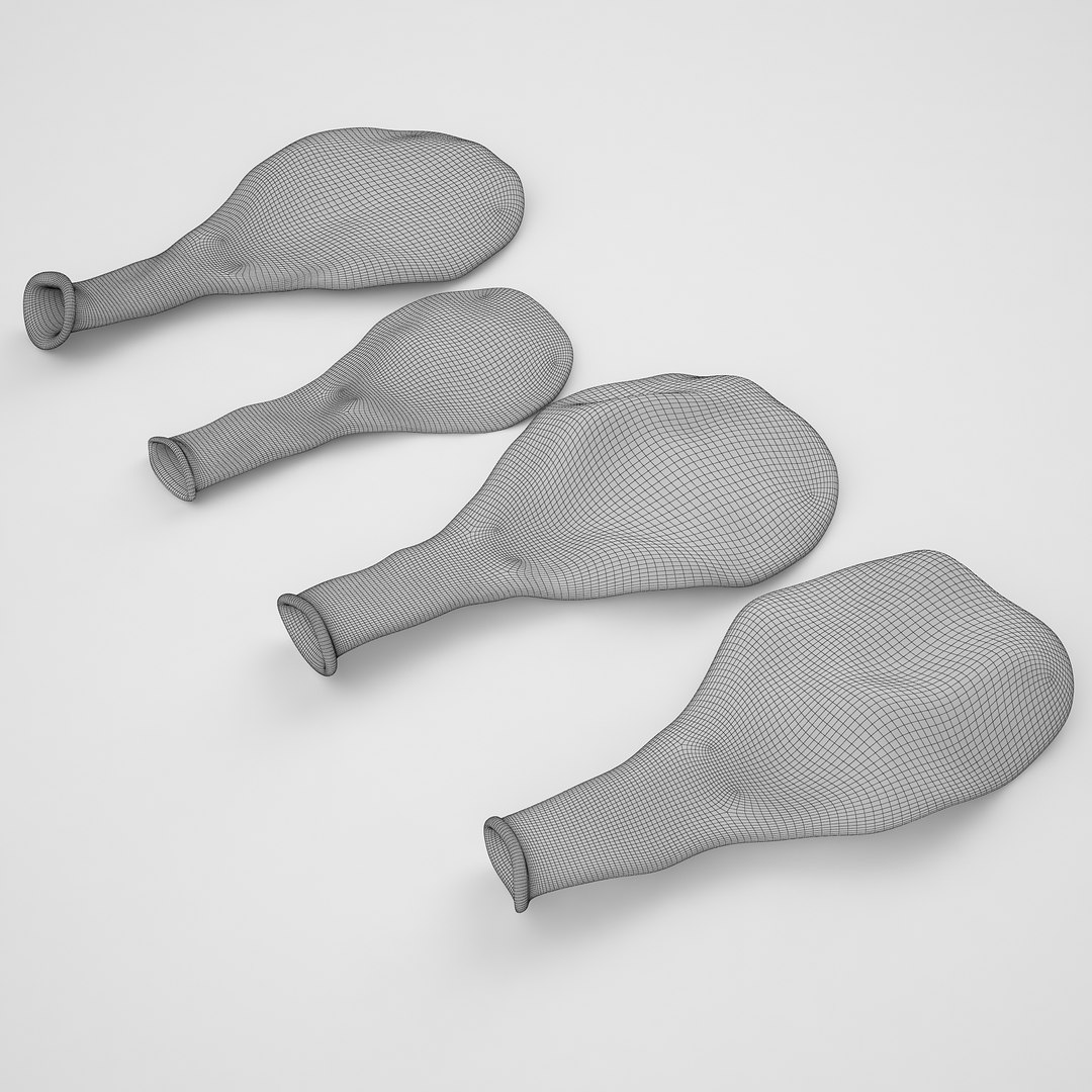 3D Flat Balloon Ball - TurboSquid 1474231