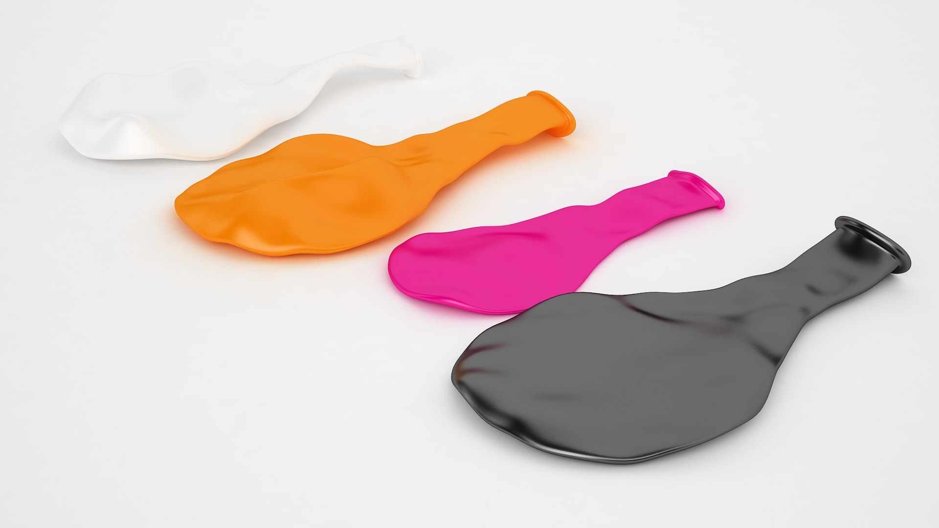 3D Flat Balloon Ball - TurboSquid 1474231