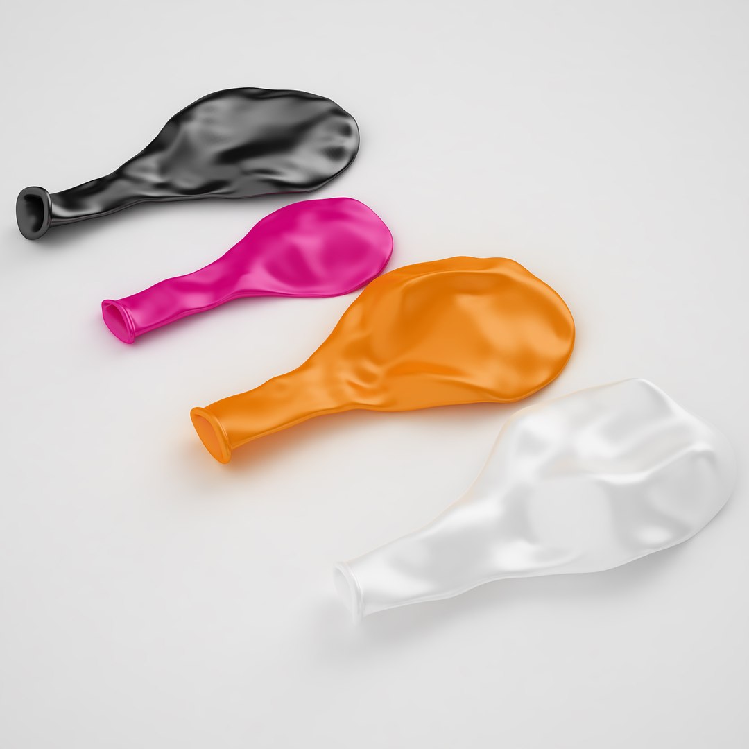 3D Flat Balloon Ball - TurboSquid 1474231