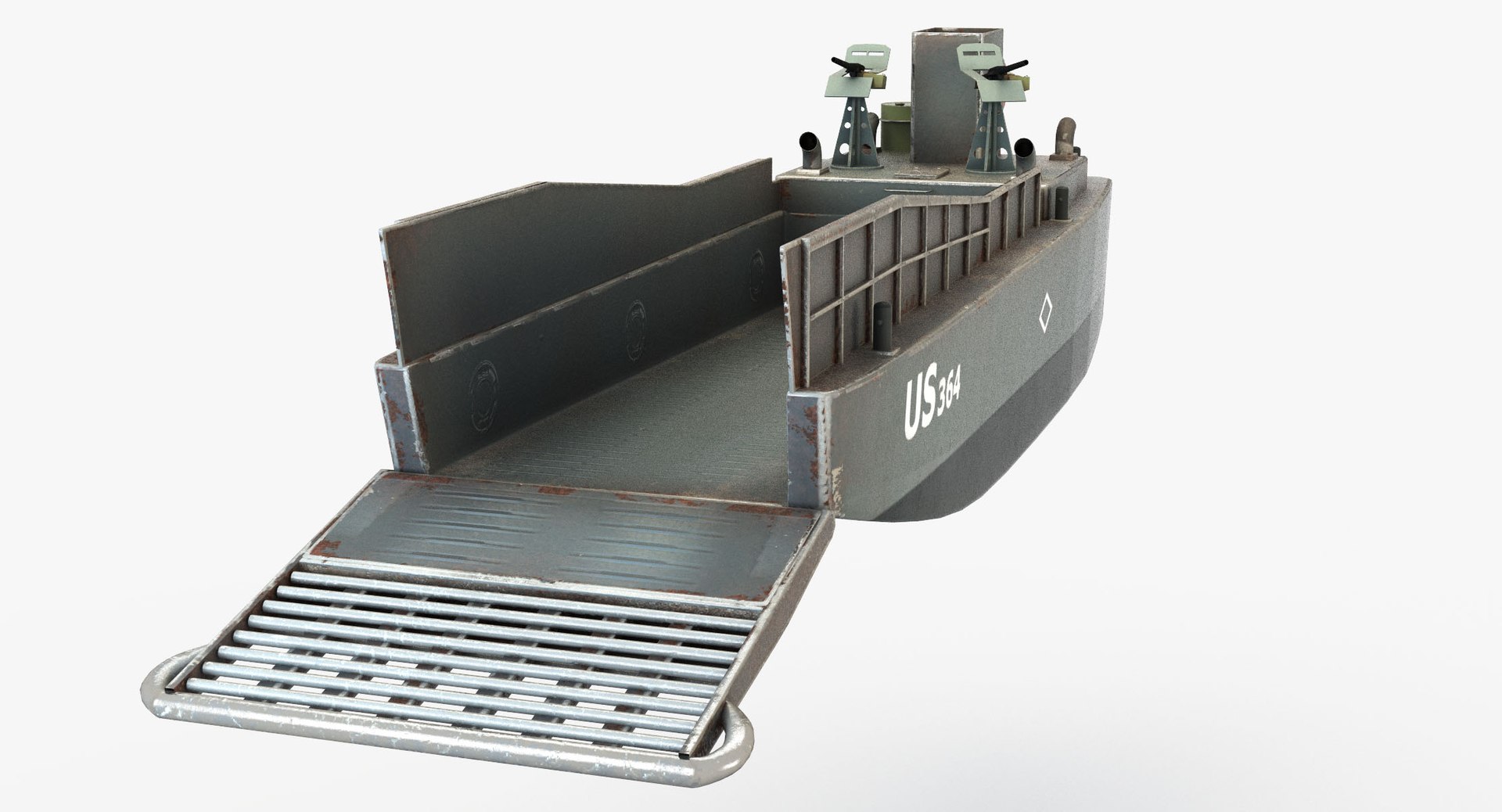 3d Landing Craft Mechanical Lcm