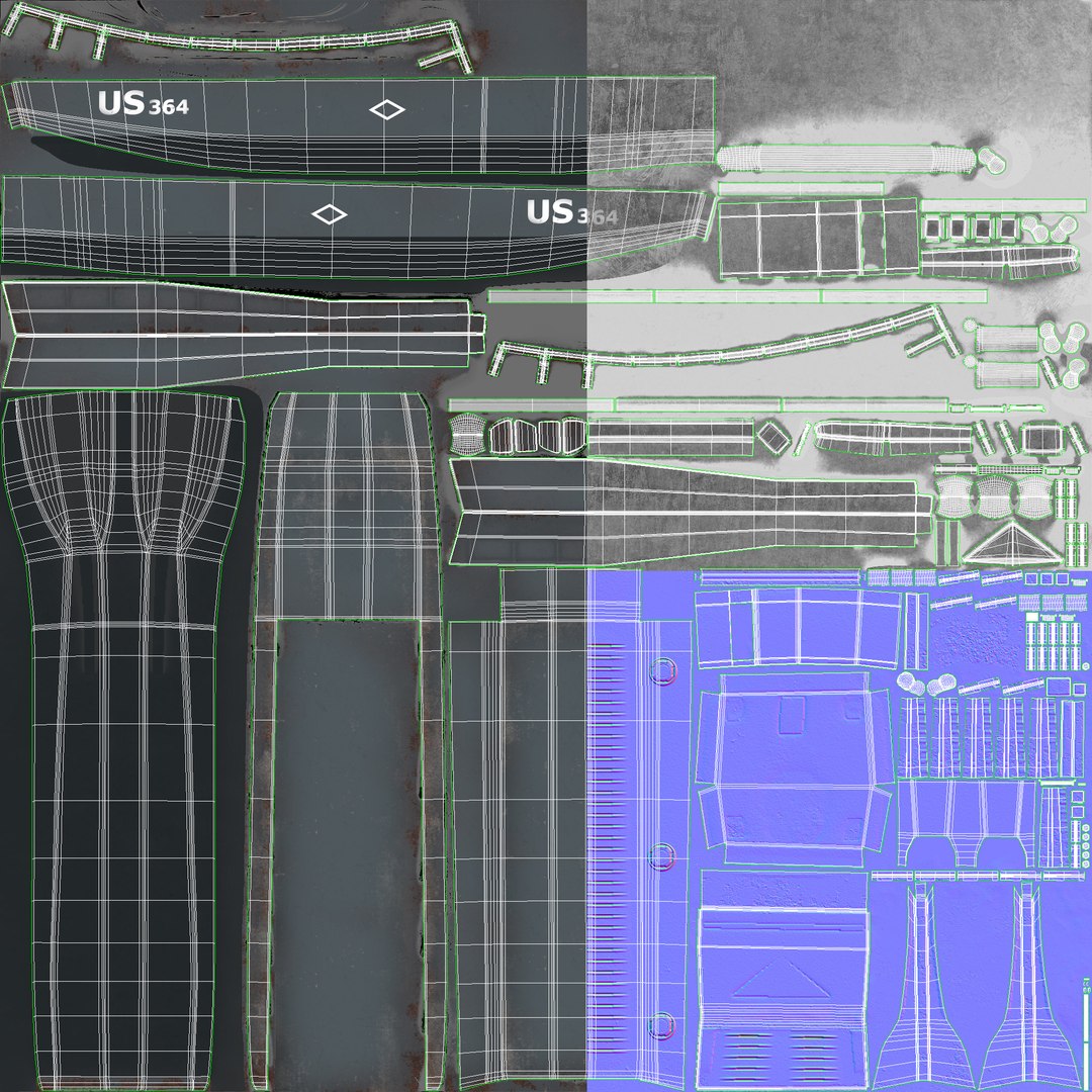 3d Landing Craft Mechanical Lcm