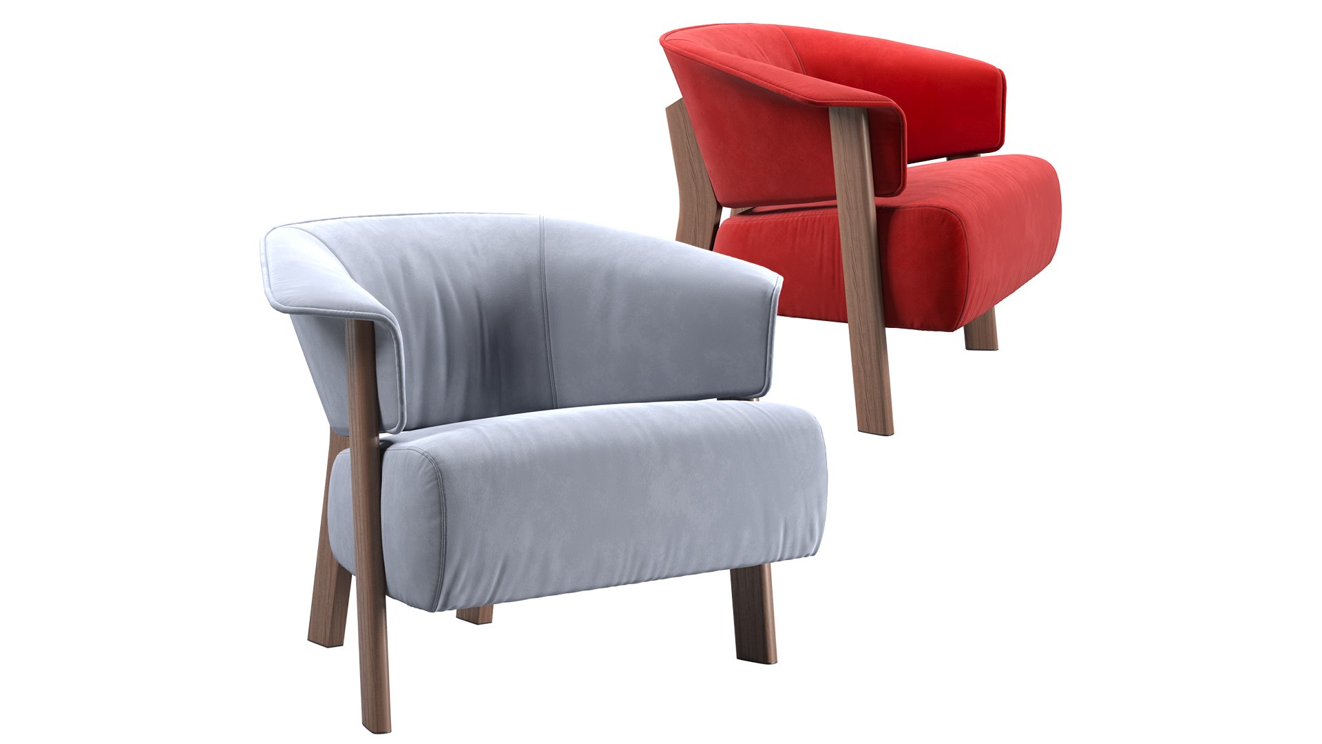 3d Back Wing Armchair By Cassina Turbosquid 2054657