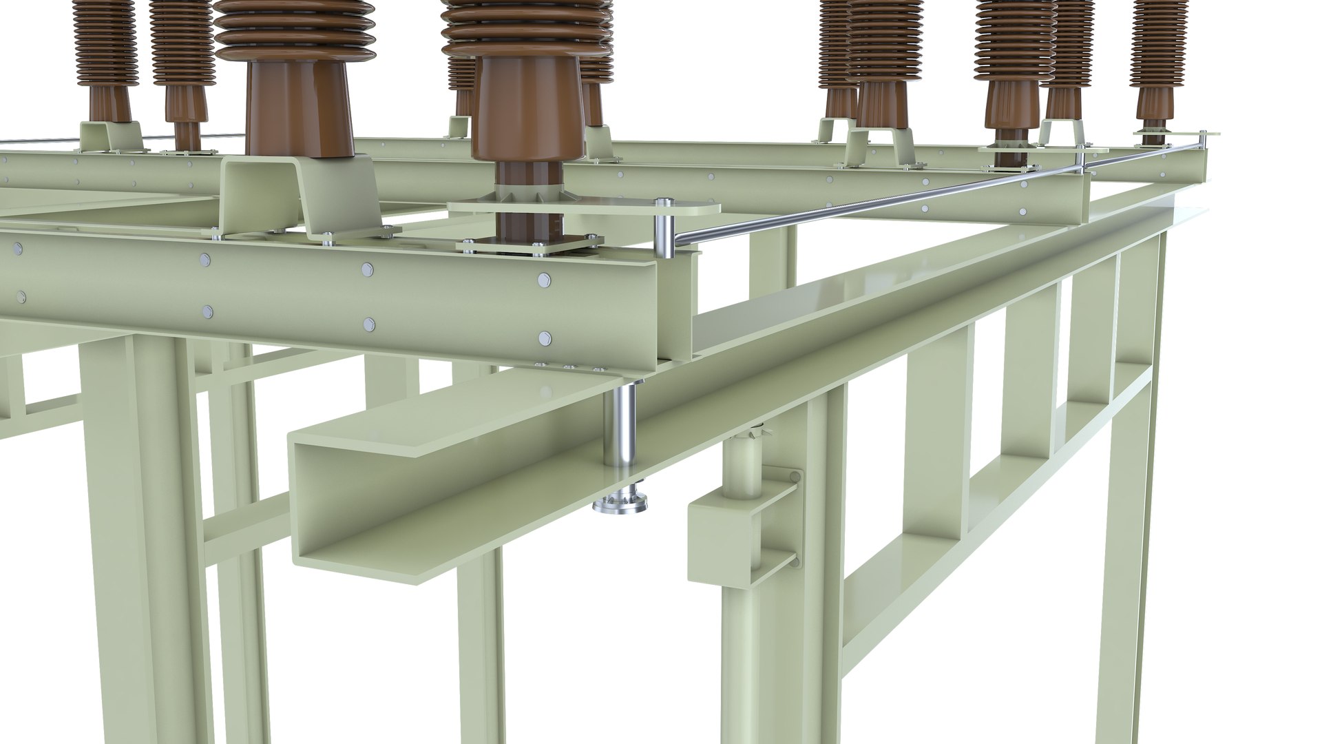 3D Substation High Voltage Disconnector - TurboSquid 2203699