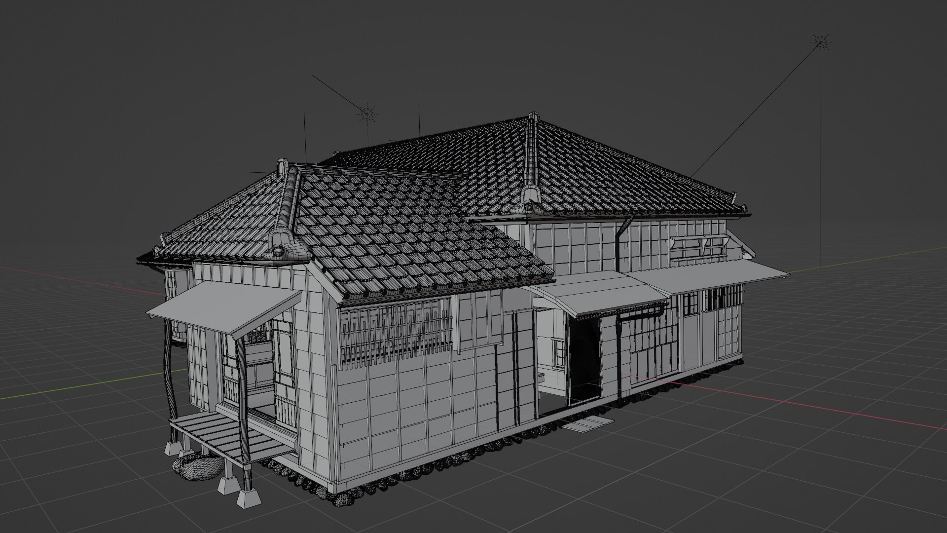 Japanese Famous Writer Natsume Souseki House 3D Model - TurboSquid 2014231
