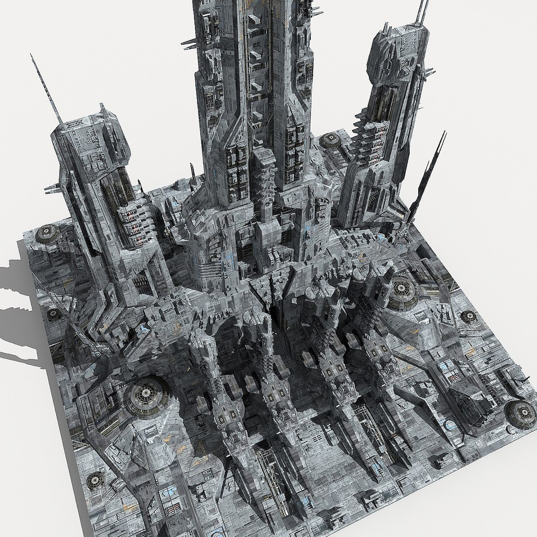 scifi human city pack max