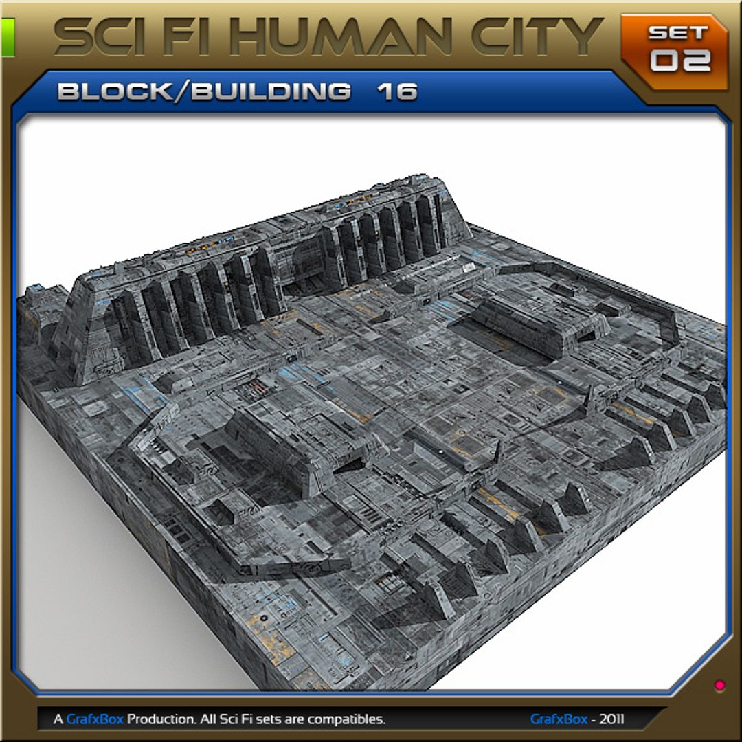 scifi human city pack max