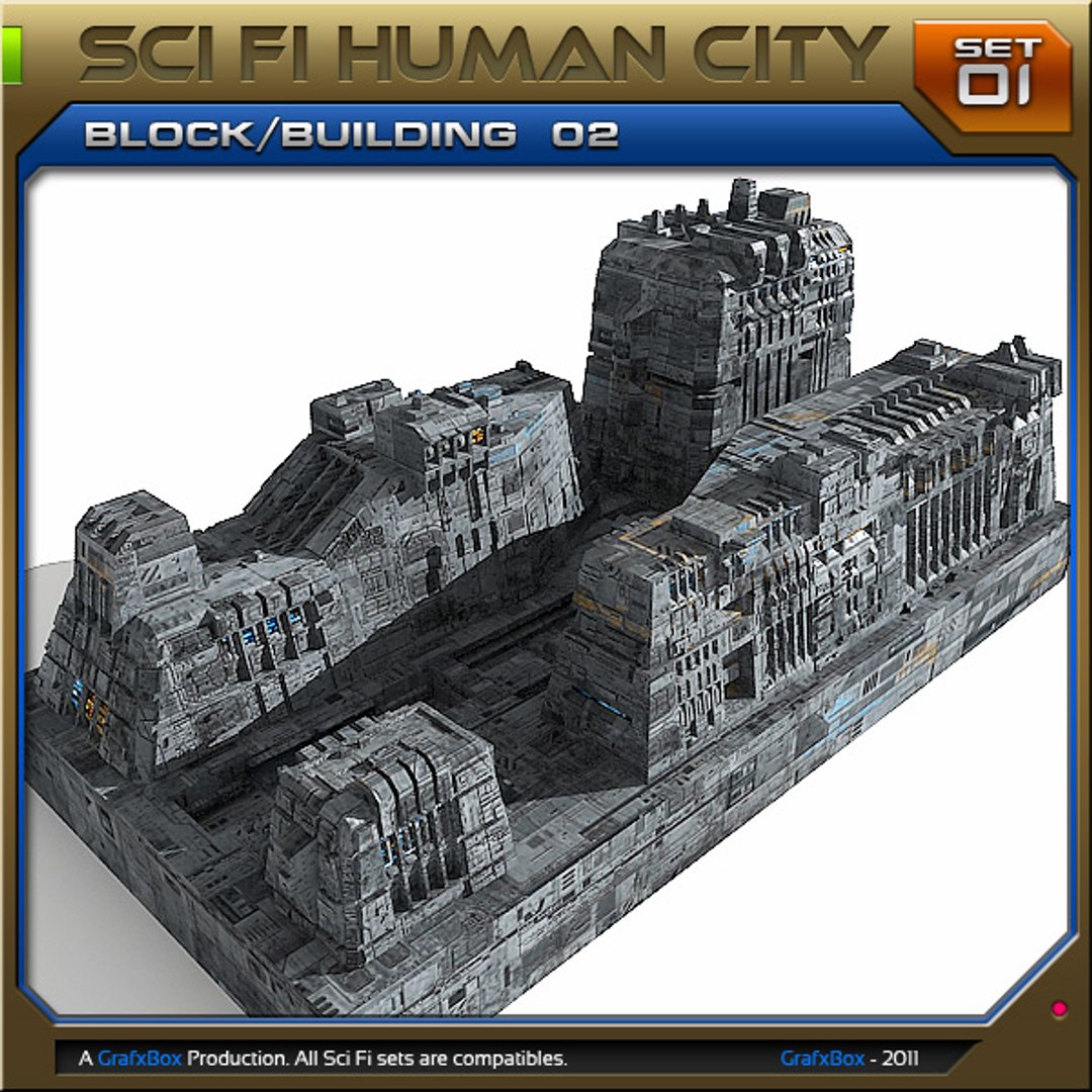 scifi human city pack max