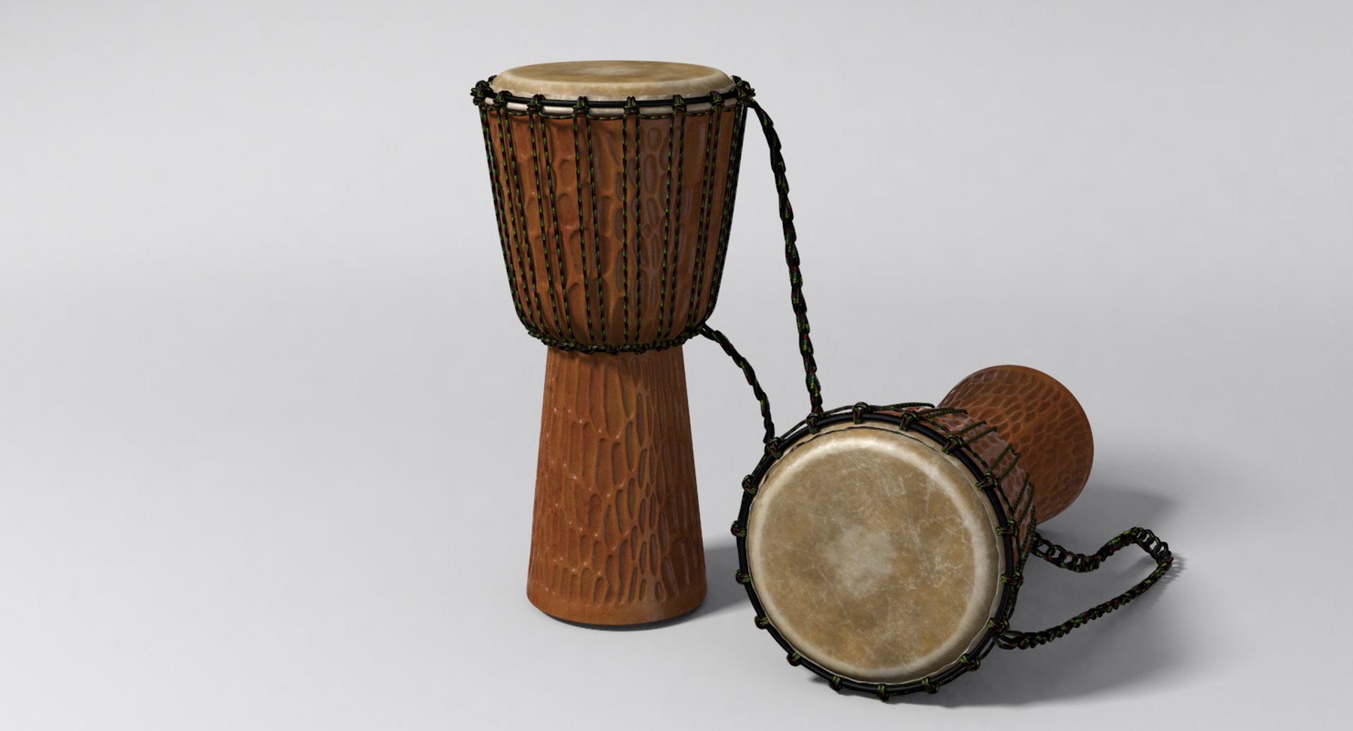 3D Djembes Drum Instrument Model - TurboSquid 1350084