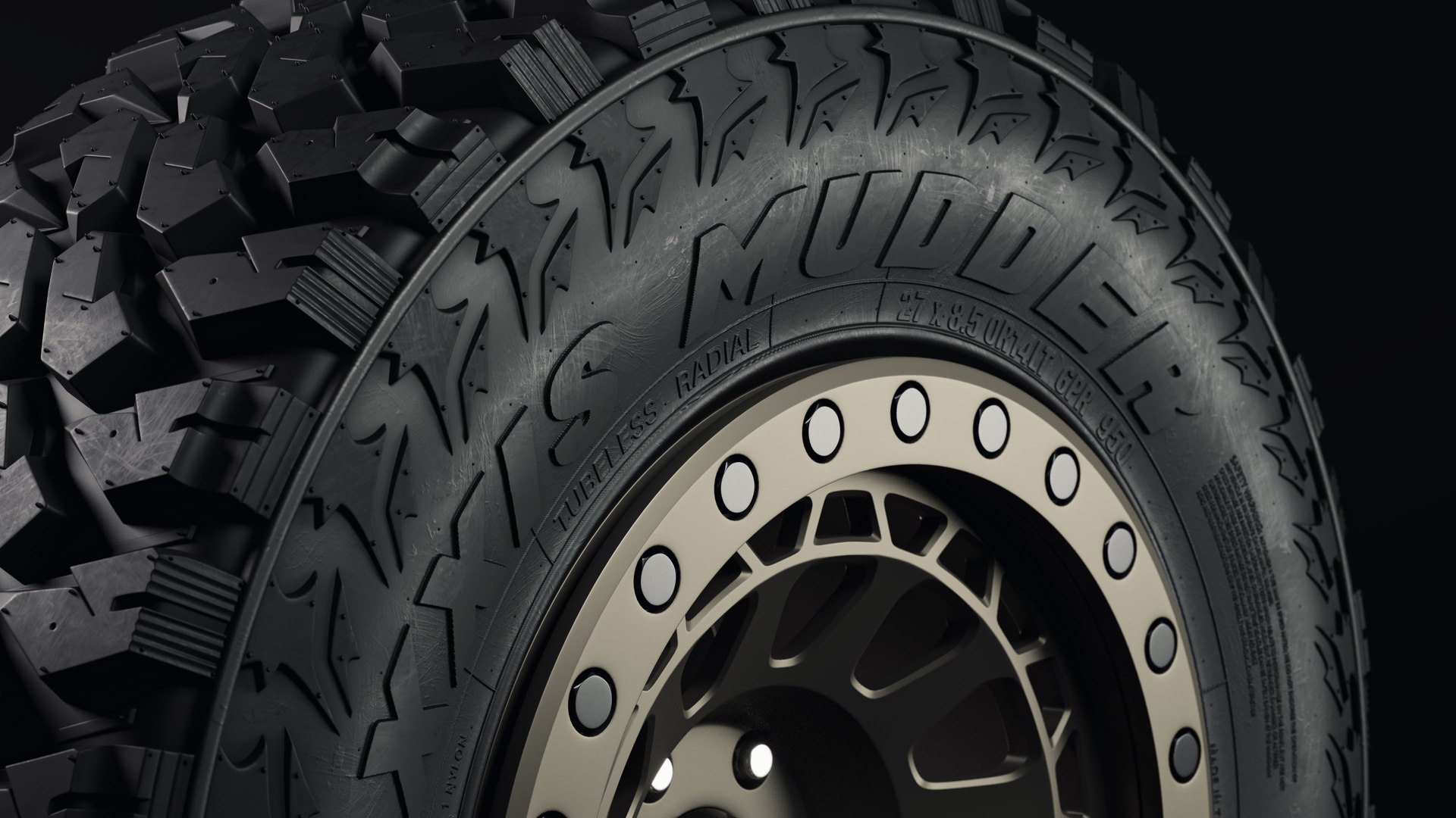 Maxxis Buckshot Mudder II MT-764 3D Model - TurboSquid 2239942
