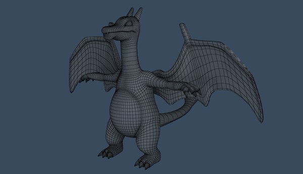 modelo 3d Pokemon de Charizard Low Poly - TurboSquid 1061365