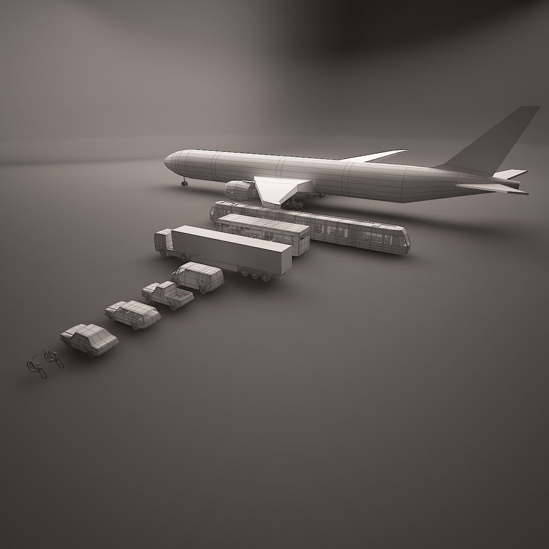 Simple Transportation Set Simply 3D Model - TurboSquid 1150446