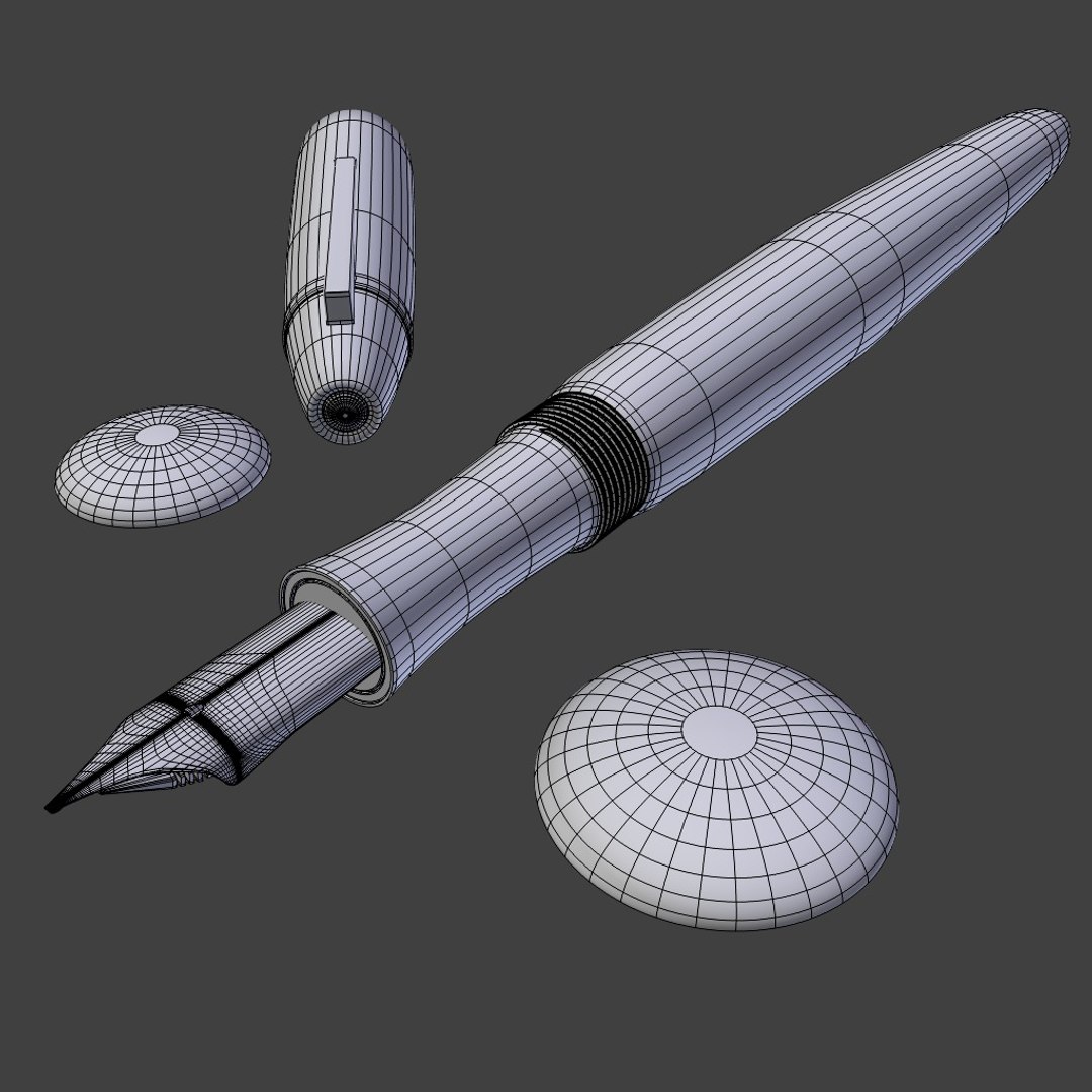 3d Model Of Item Fine Writing