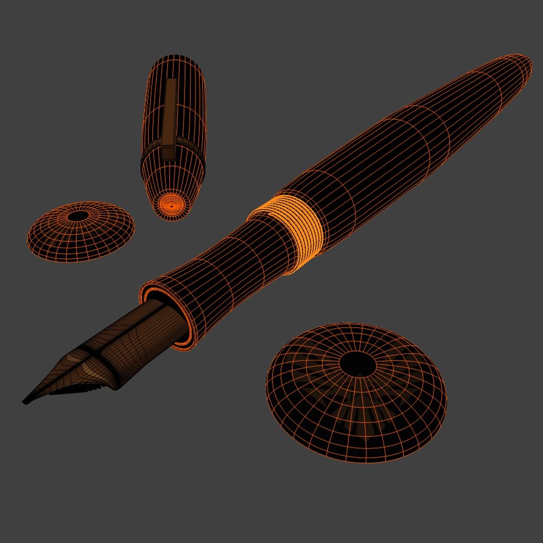 3d Model Of Item Fine Writing