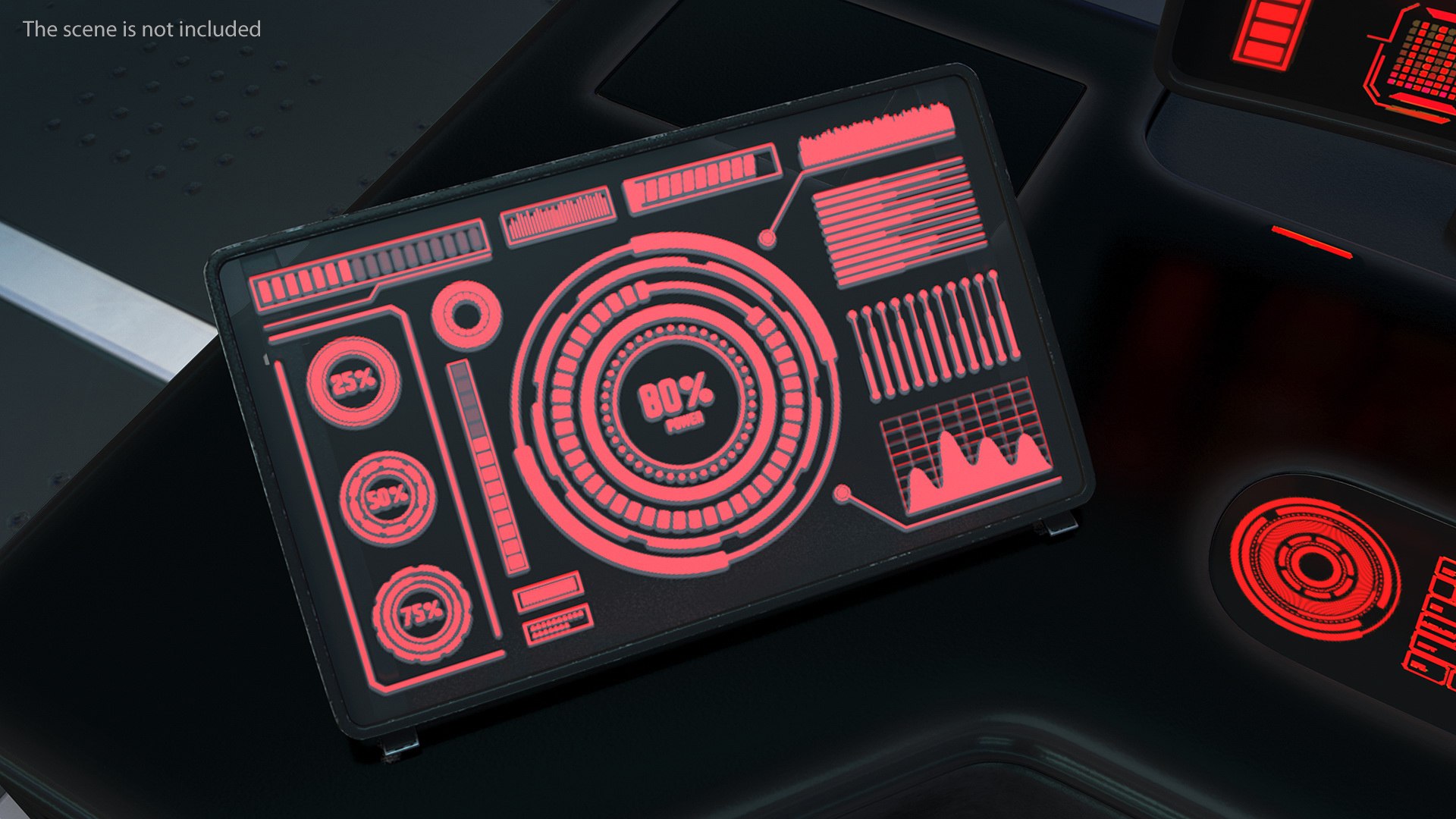 Transparent Sci Fi Display Red 3D - TurboSquid 2146057