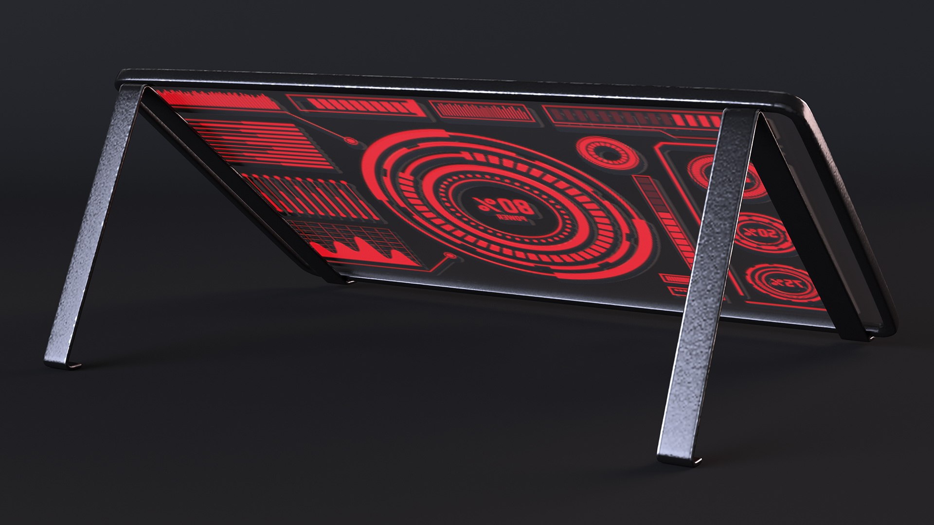 Transparent Sci Fi Display Red 3D - TurboSquid 2146057