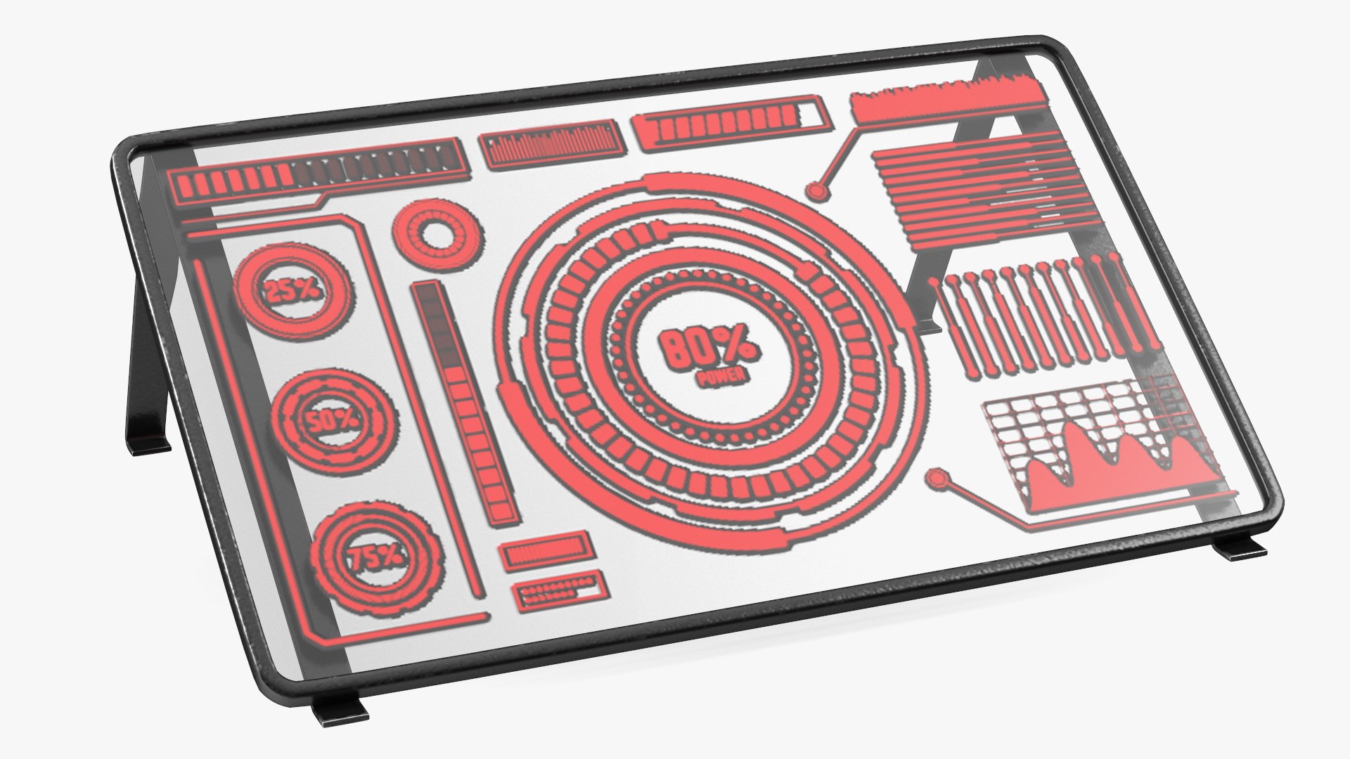 Transparent Sci Fi Display Red 3D - TurboSquid 2146057