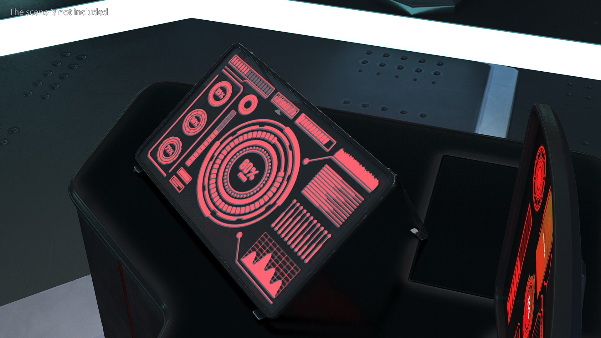 Transparent Sci Fi Display Red 3D - TurboSquid 2146057