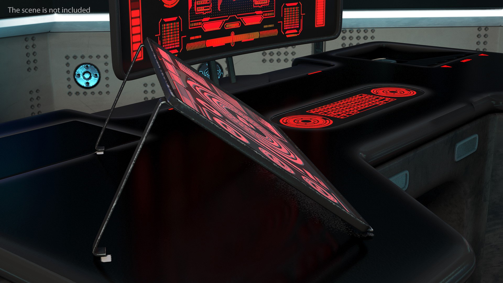 Transparent Sci Fi Display Red 3D - TurboSquid 2146057