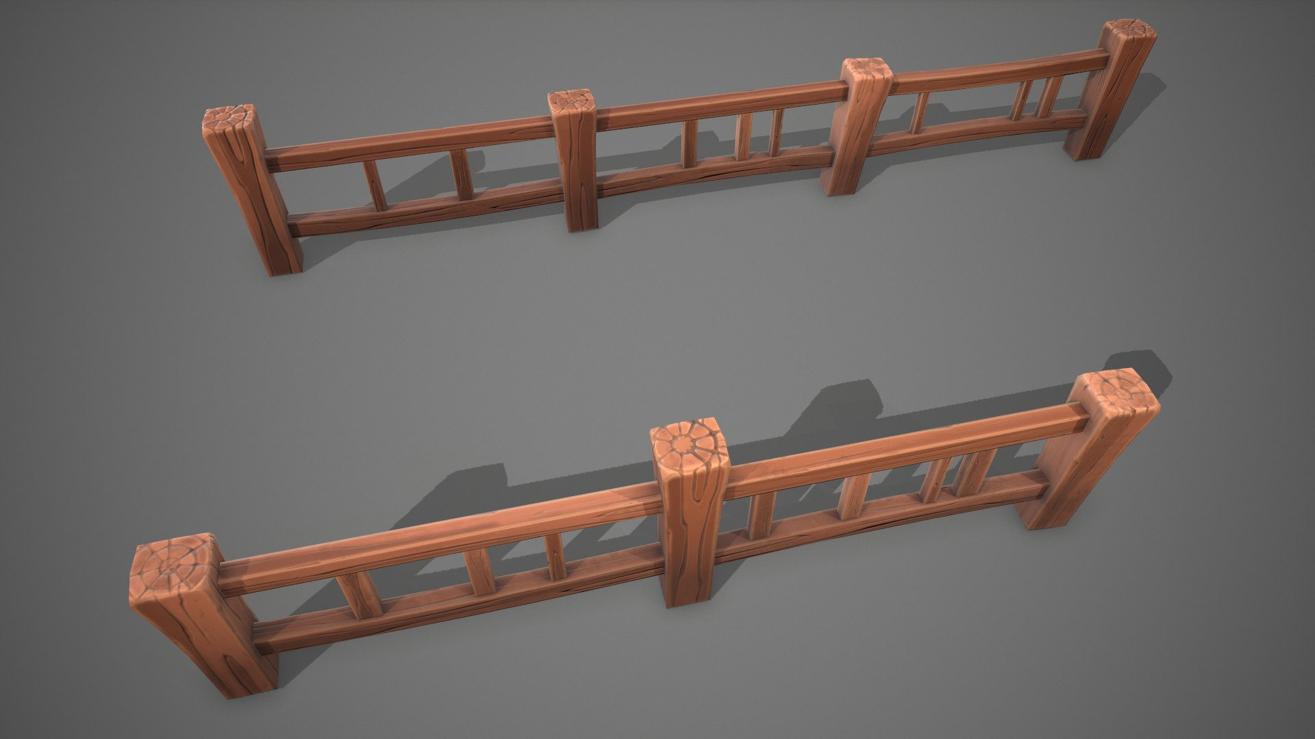 Stylized Fence 3D - TurboSquid 1870183