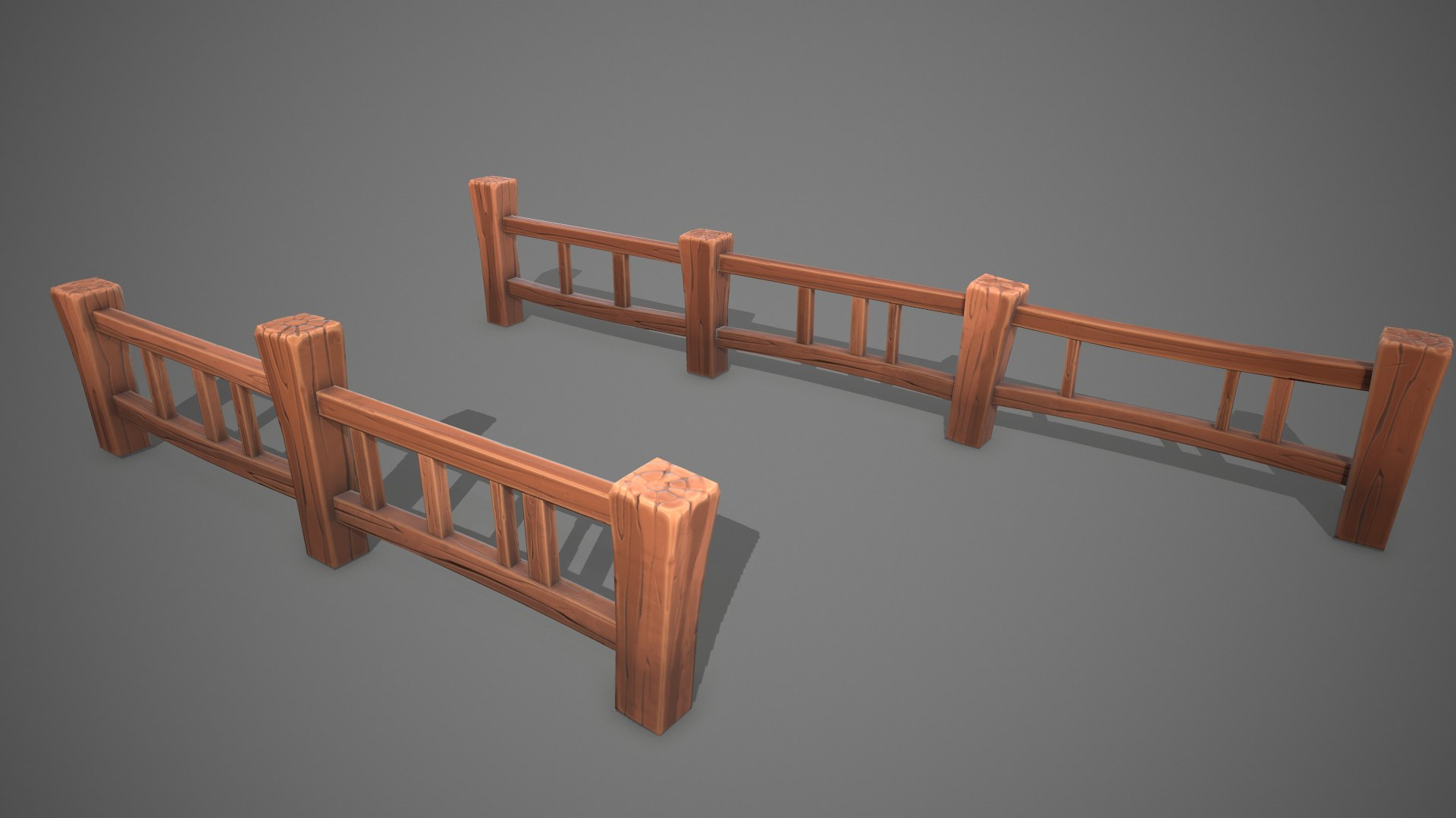 Stylized Fence 3D - TurboSquid 1870183