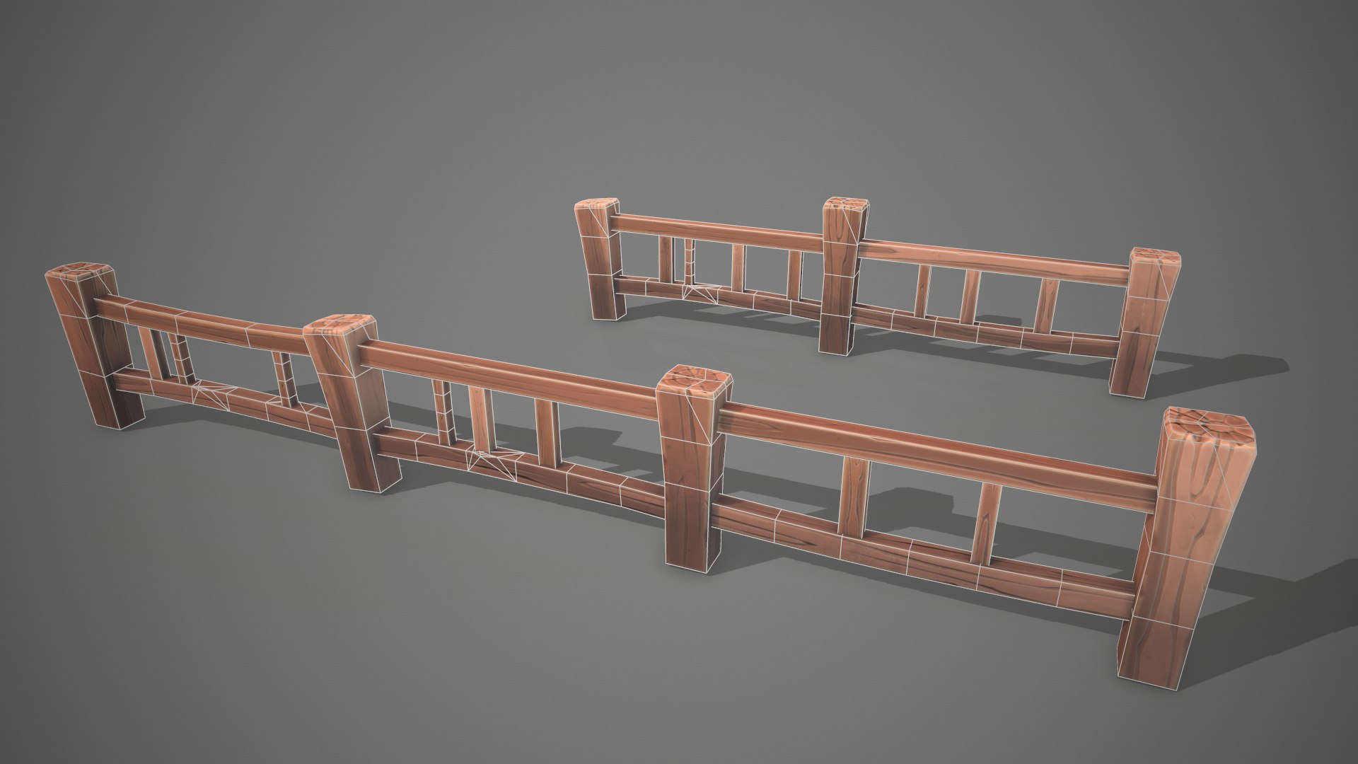 Stylized Fence 3D - TurboSquid 1870183