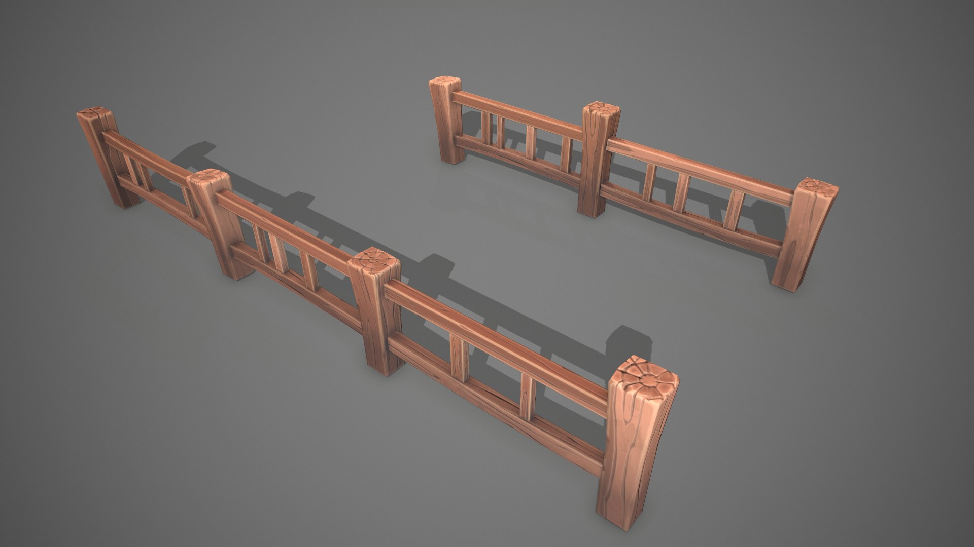 Stylized Fence 3D - TurboSquid 1870183